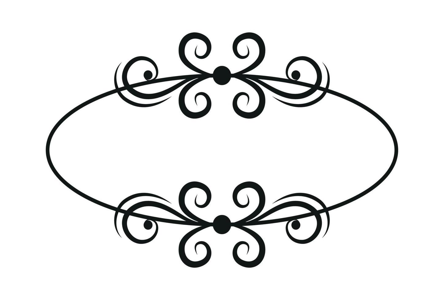 Blank Template For Text Isolated Text Box Vector Ornaments 10743910