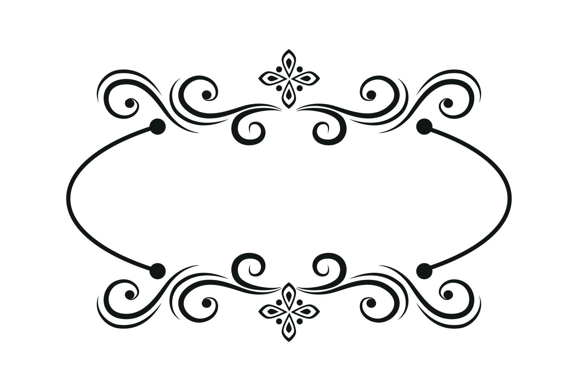 Blank template for text, isolated text box, vector ornaments 10743923 ...