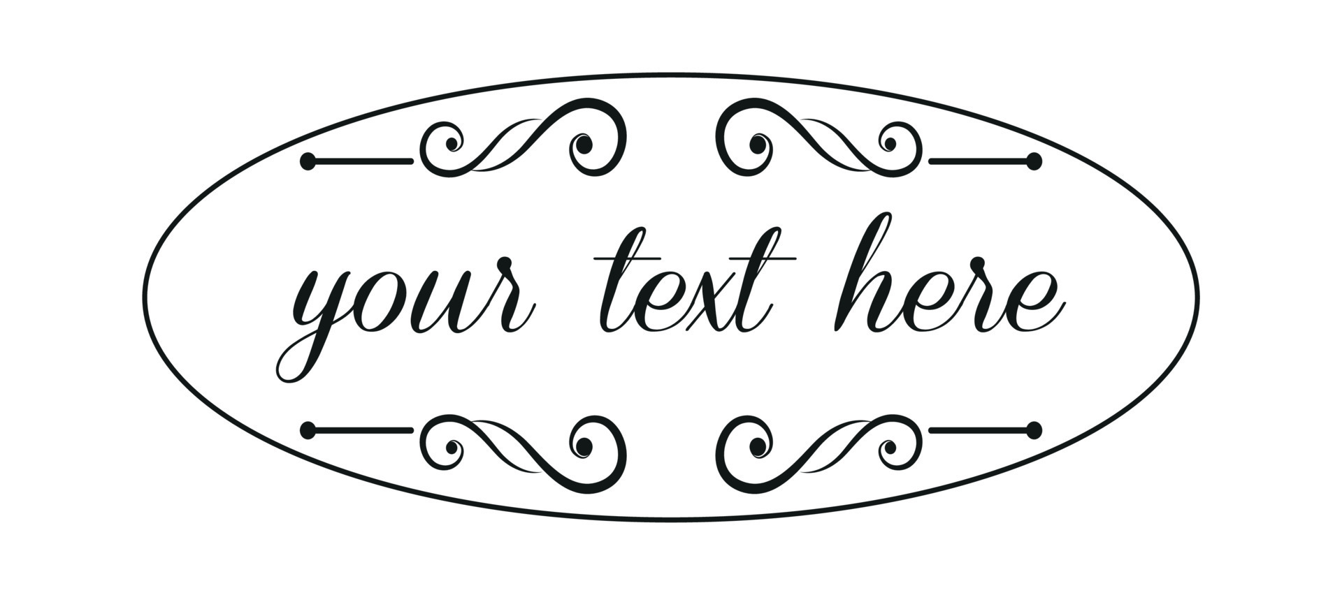 Template With Text Isolated Empty Field Vector Ornaments 10744012 Vector Art At Vecteezy