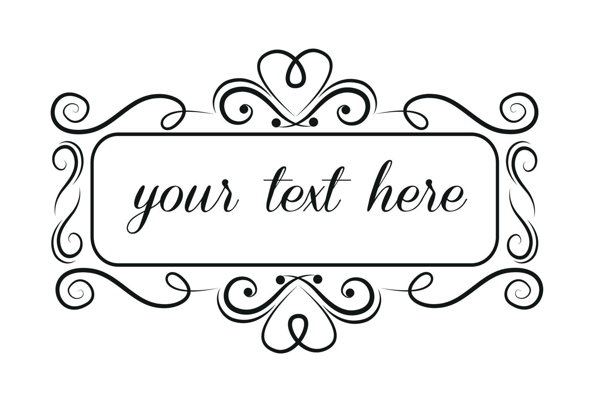 Template With Text Isolated Empty Field Vector Ornaments 10744014 Vector Art At Vecteezy