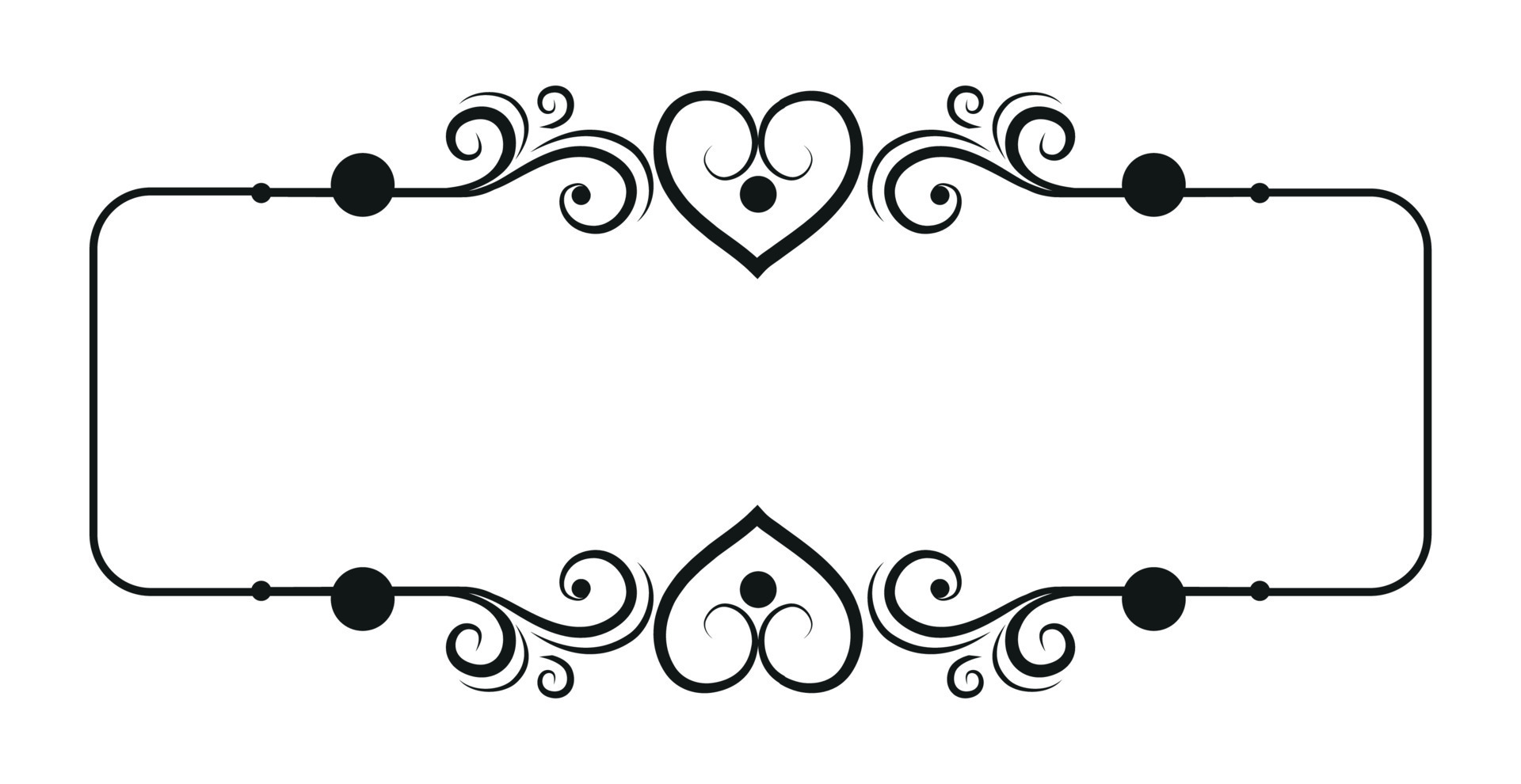 Blank Template For Text Isolated Text Box Vector Ornaments 10744030