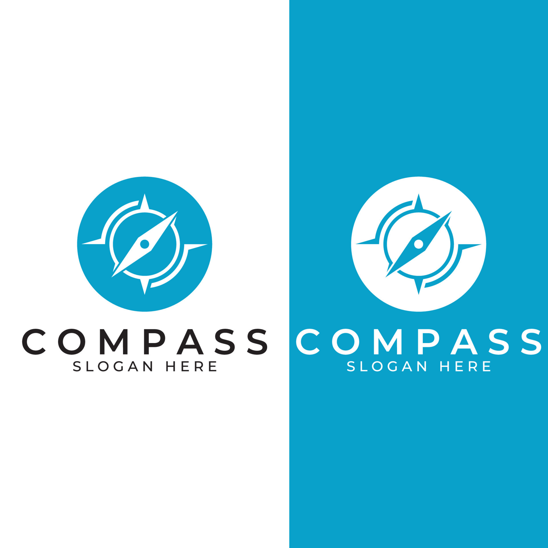 Compass Logo Directional Guide Or Pandom Compass Logo Icon Vector