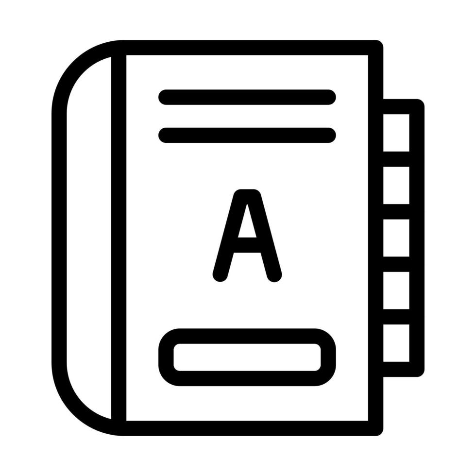 Dictionary Icon Design 10747536 Vector Art at Vecteezy