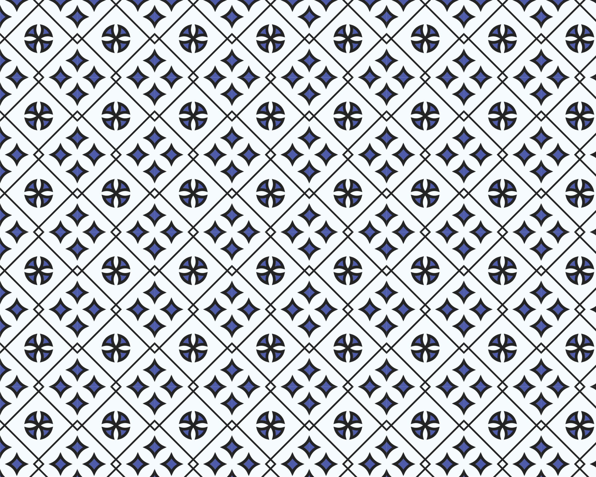 Geometric moroccan style seamless blue pattern tile ornament 10747889 ...