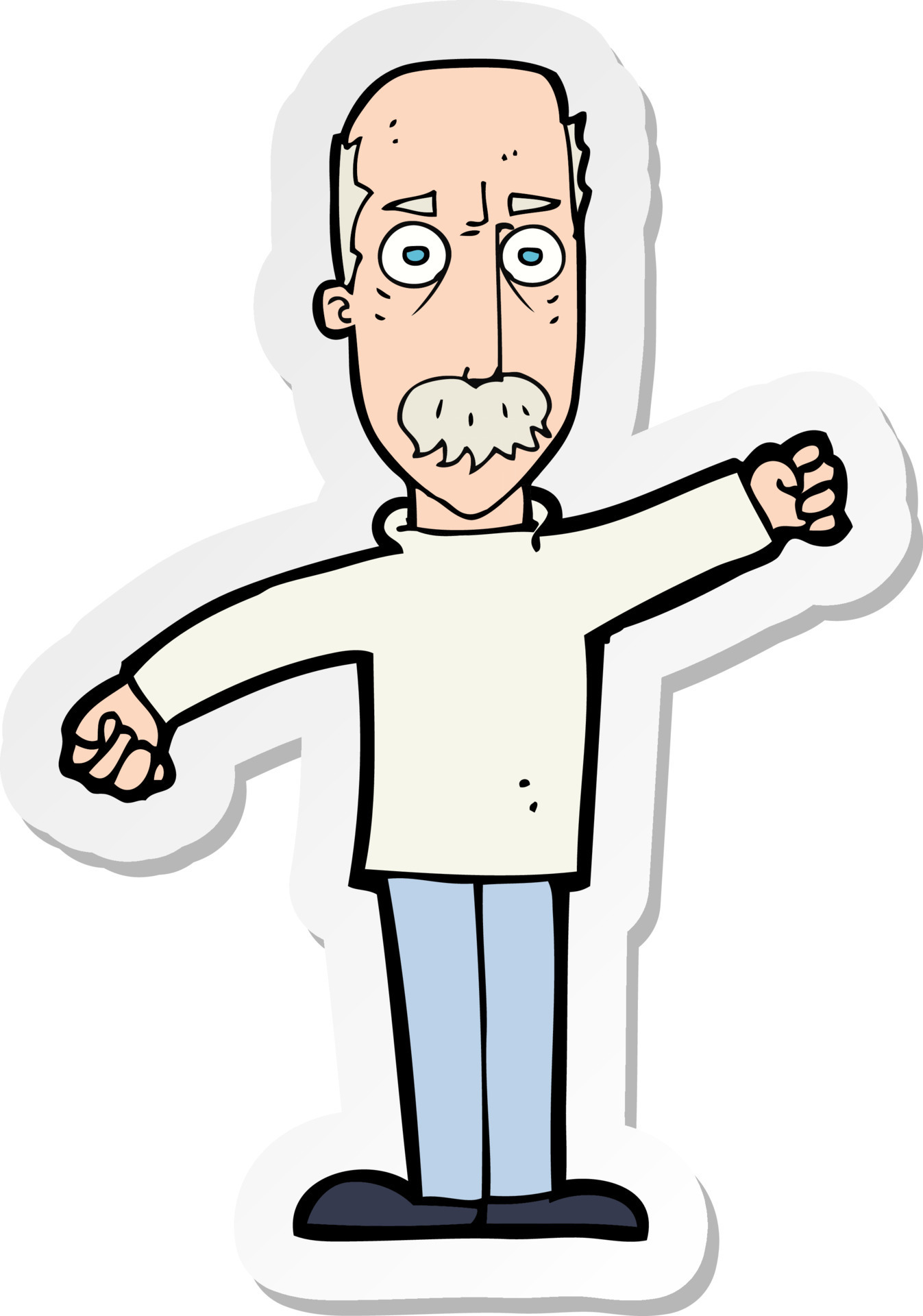 pegatina de un anciano enojado de dibujos animados 10749176 Vector en ... pegatina de un anciano enojado de dibujos animados 10749176 Vector en ...