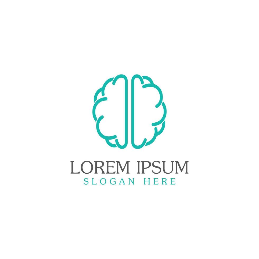 Brain logo. Brain logo with combination of technology and brain part nerve cells, with design ...