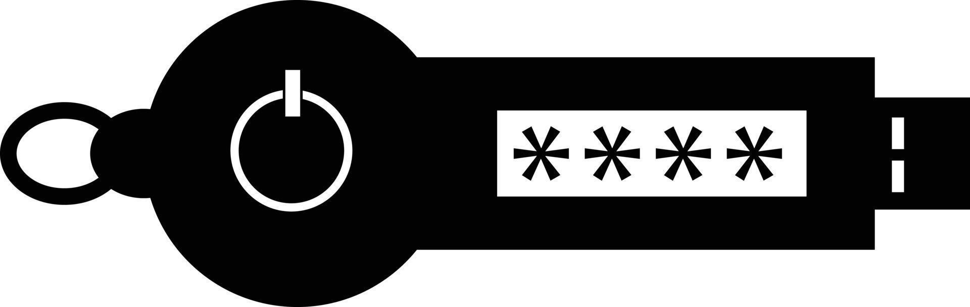 Security Token Icon On White Background Rsa Token Sign Two Factor