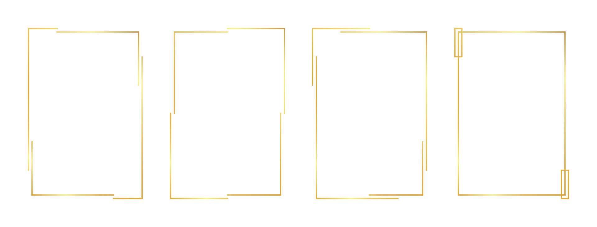 rectangle gold frame 10751396 Vector Art at Vecteezy