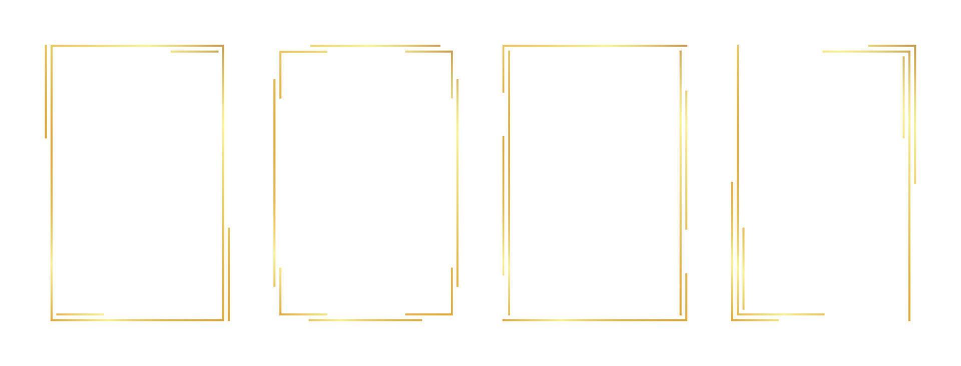 rectangle gold frame 10751429 Vector Art at Vecteezy