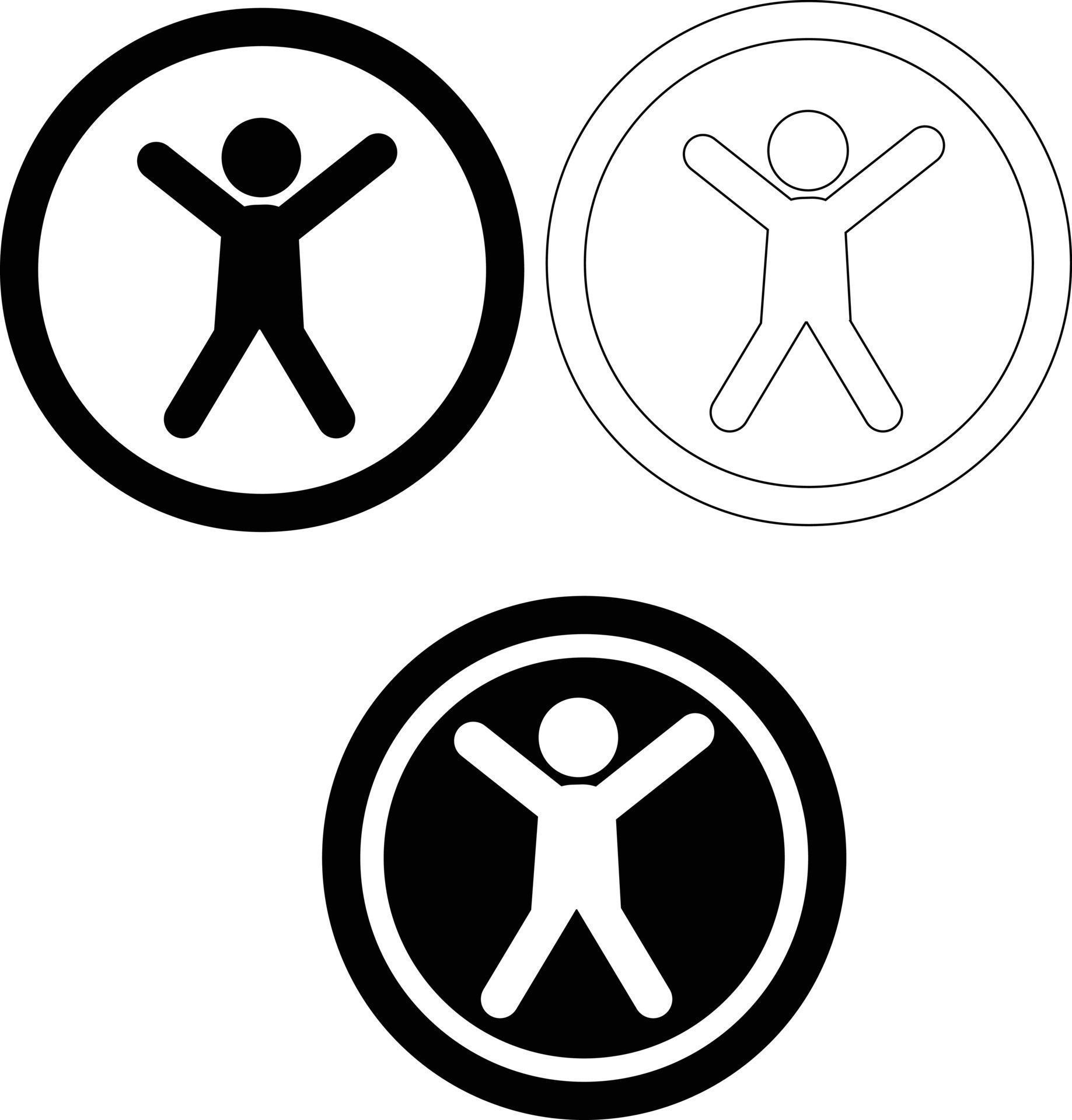 Universal access icon on white background. Universal accessibility sign. flat style. 10751554 ...