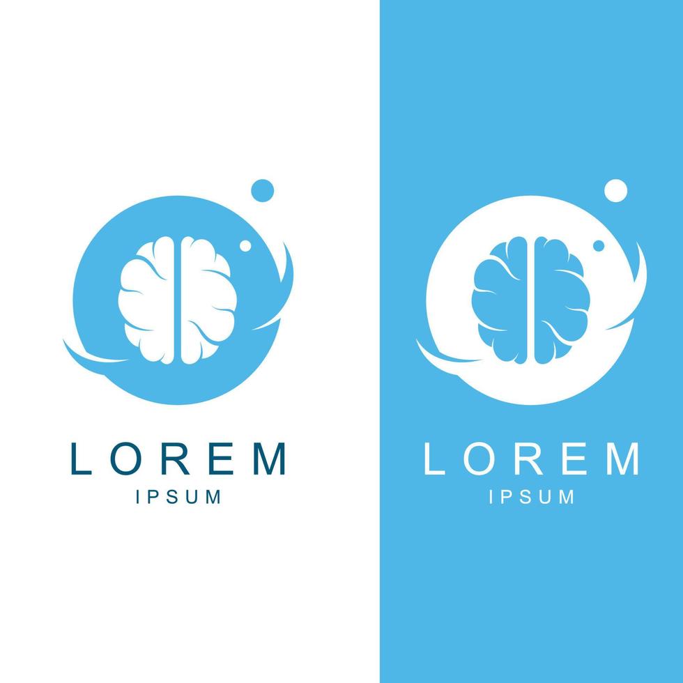 Brain logo. Brain logo with combination of technology and brain part nerve cells, with design ...