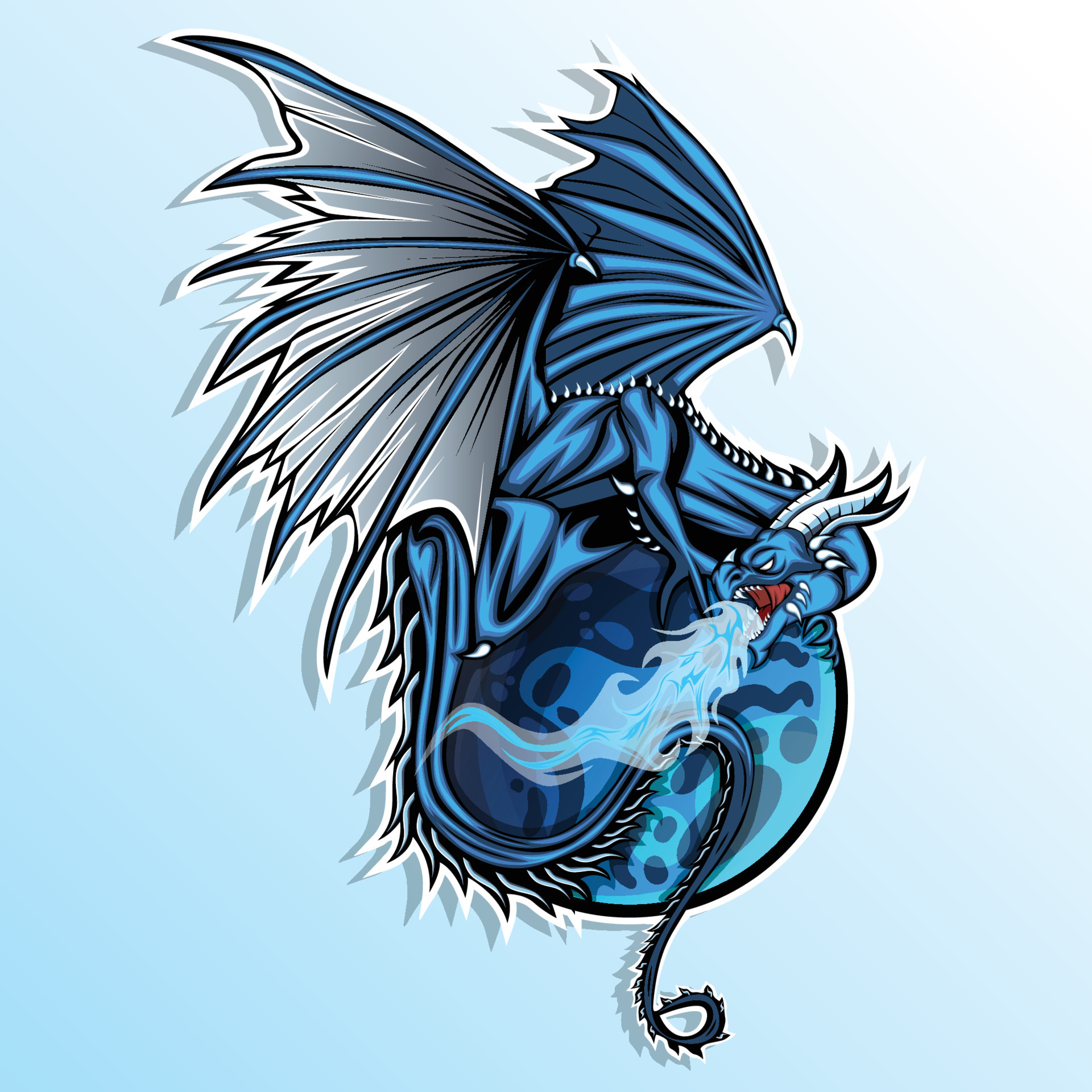 Aggressive Dragon illustration 10755983 Vector Art at Vecteezy