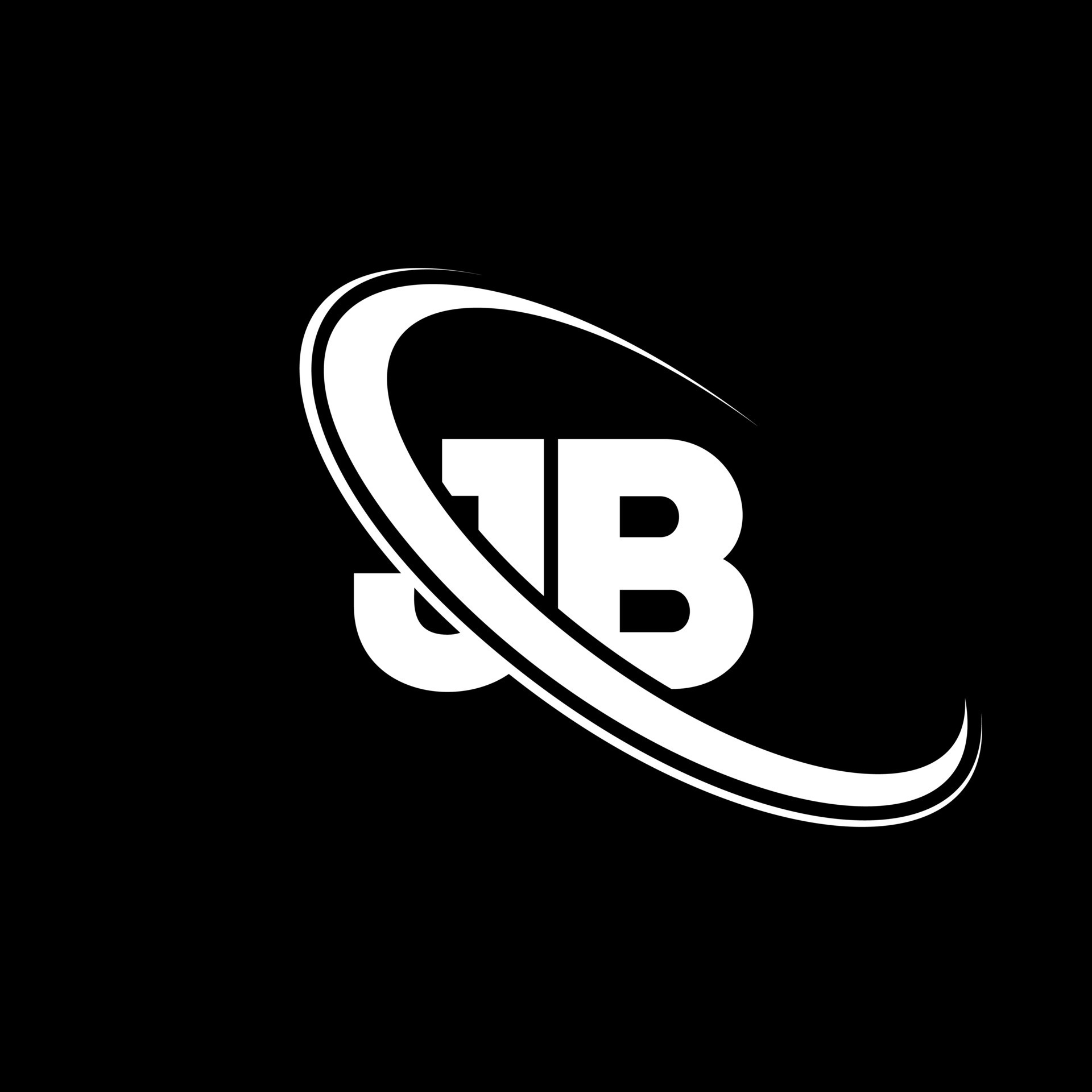 JB logo. J B design. White JB letter. JB letter logo design. Initial letter JB linked circle ...