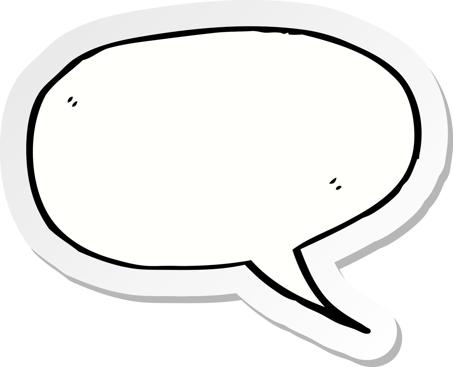 sticker of a cartoon speech bubble 10764277 Vector Art at Vecteezy