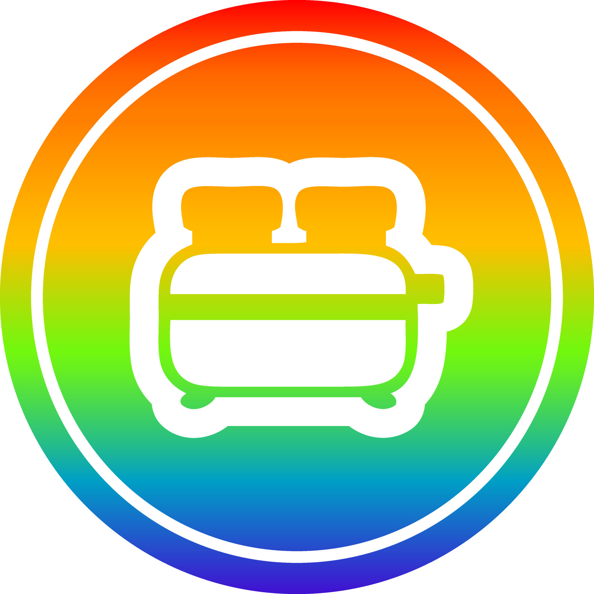 burnt toast circular in rainbow spectrum 10769186 Vector Art at Vecteezy