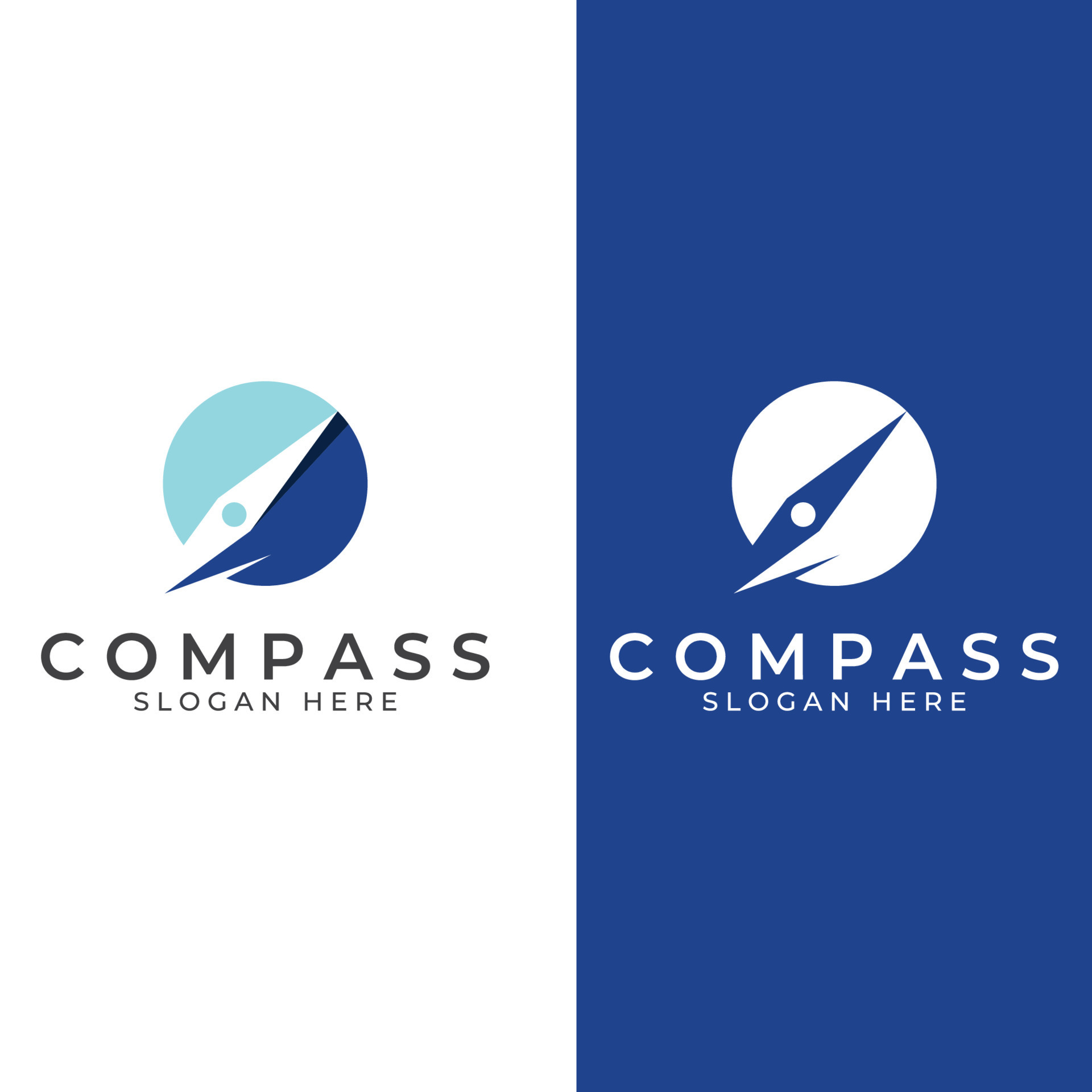 Compass Logo Directional Guide Or Pandom Compass Logo Icon Vector