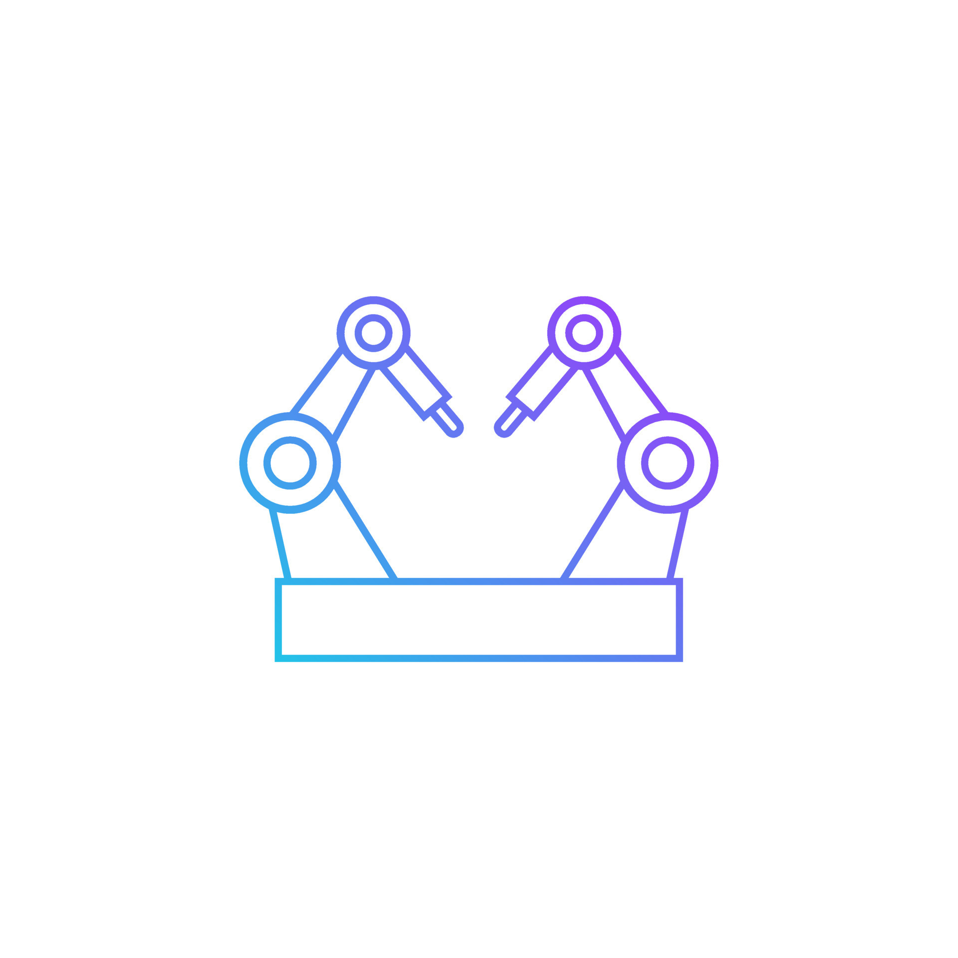 robotic porcess automation vector for website symbol icon presentation ...