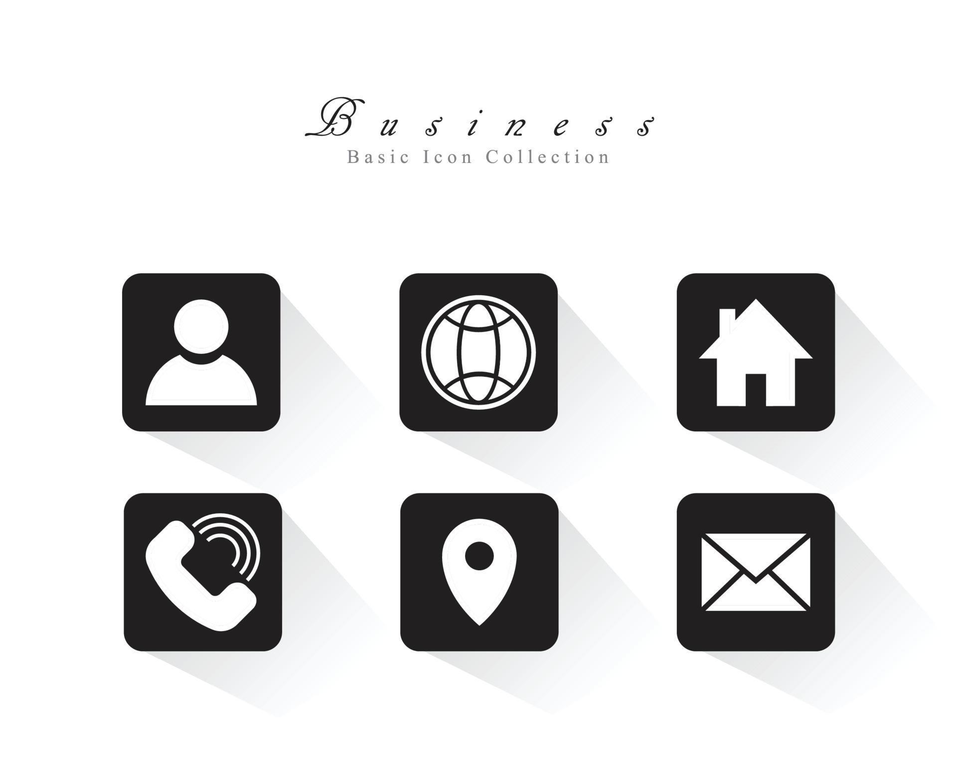 Set of basic business icon. Vector illustration 10787568 Vector Art at ...