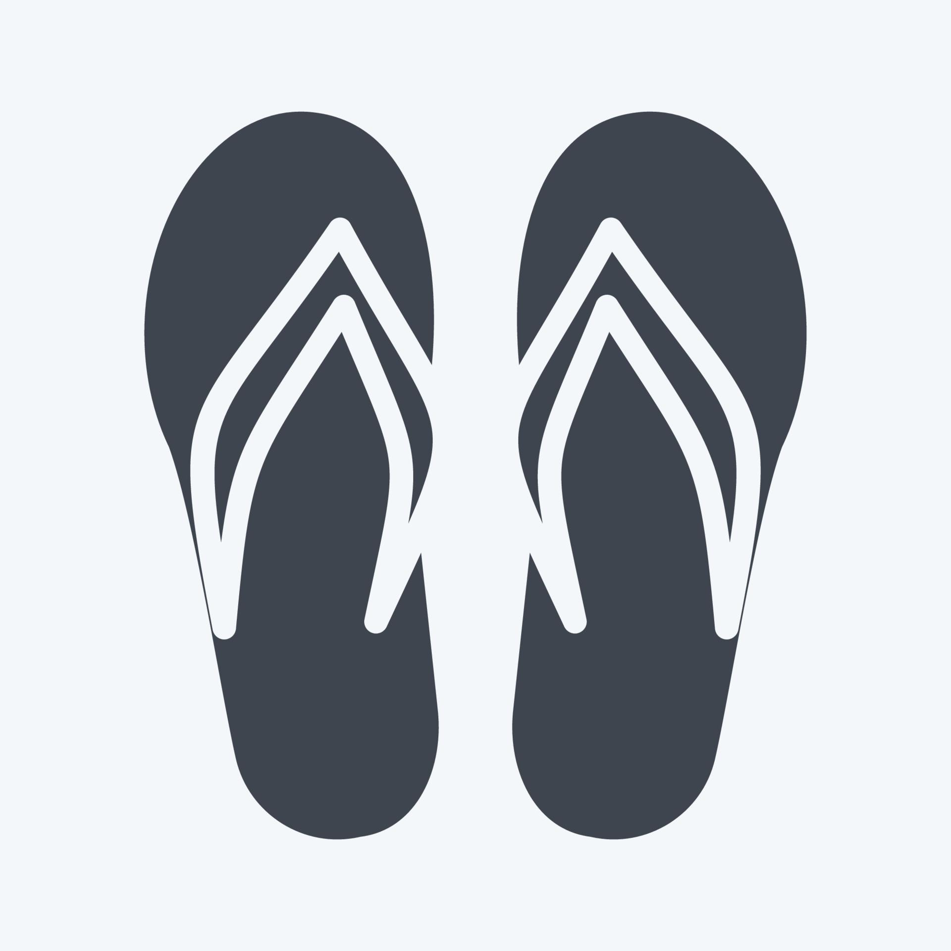 Icon Flip Flops. suitable for Summer symbol. glyph style. simple design ...