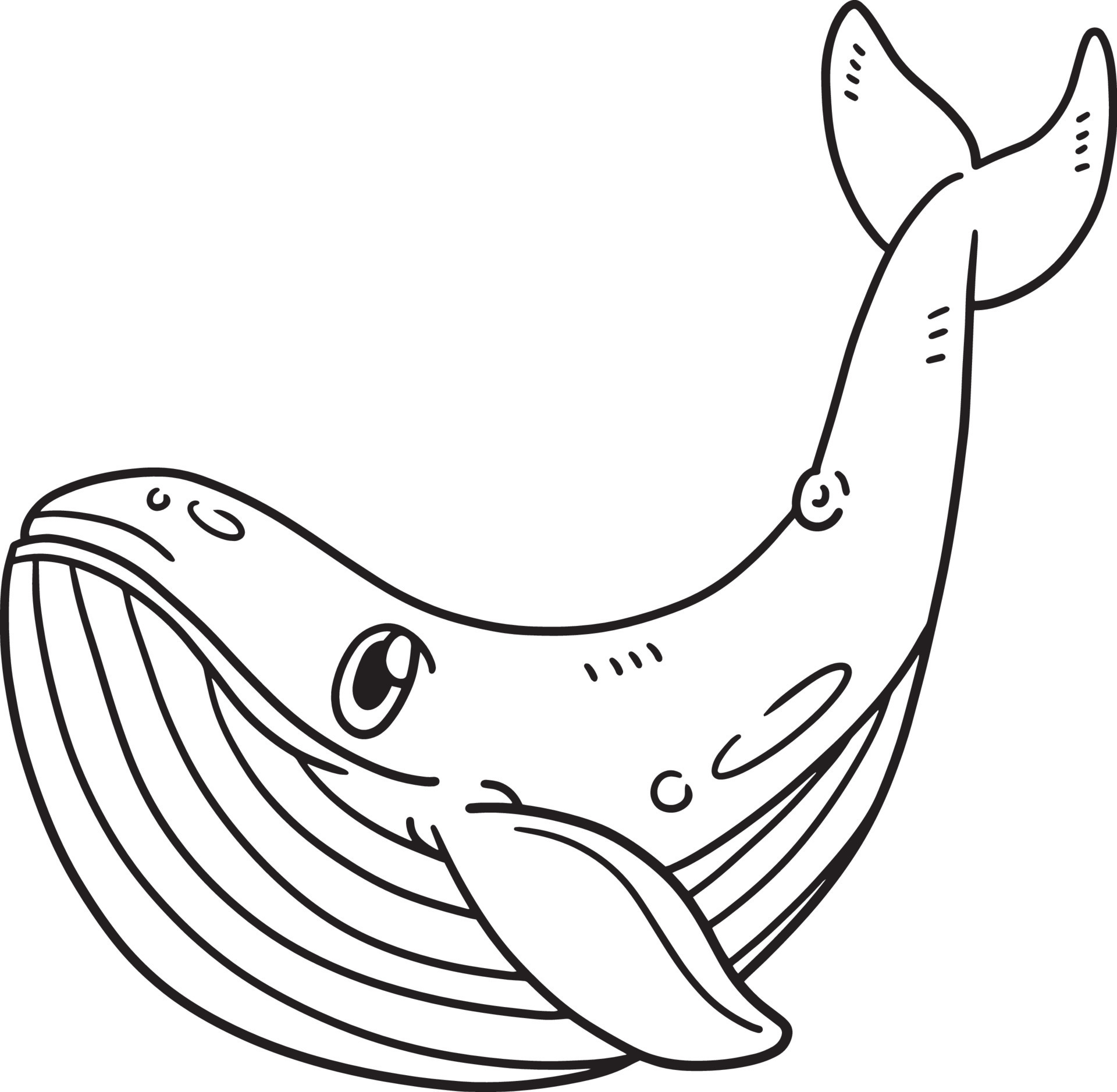 Blue Whale Isolated Coloring Page for Kids 10789491 Vector Art at Vecteezy