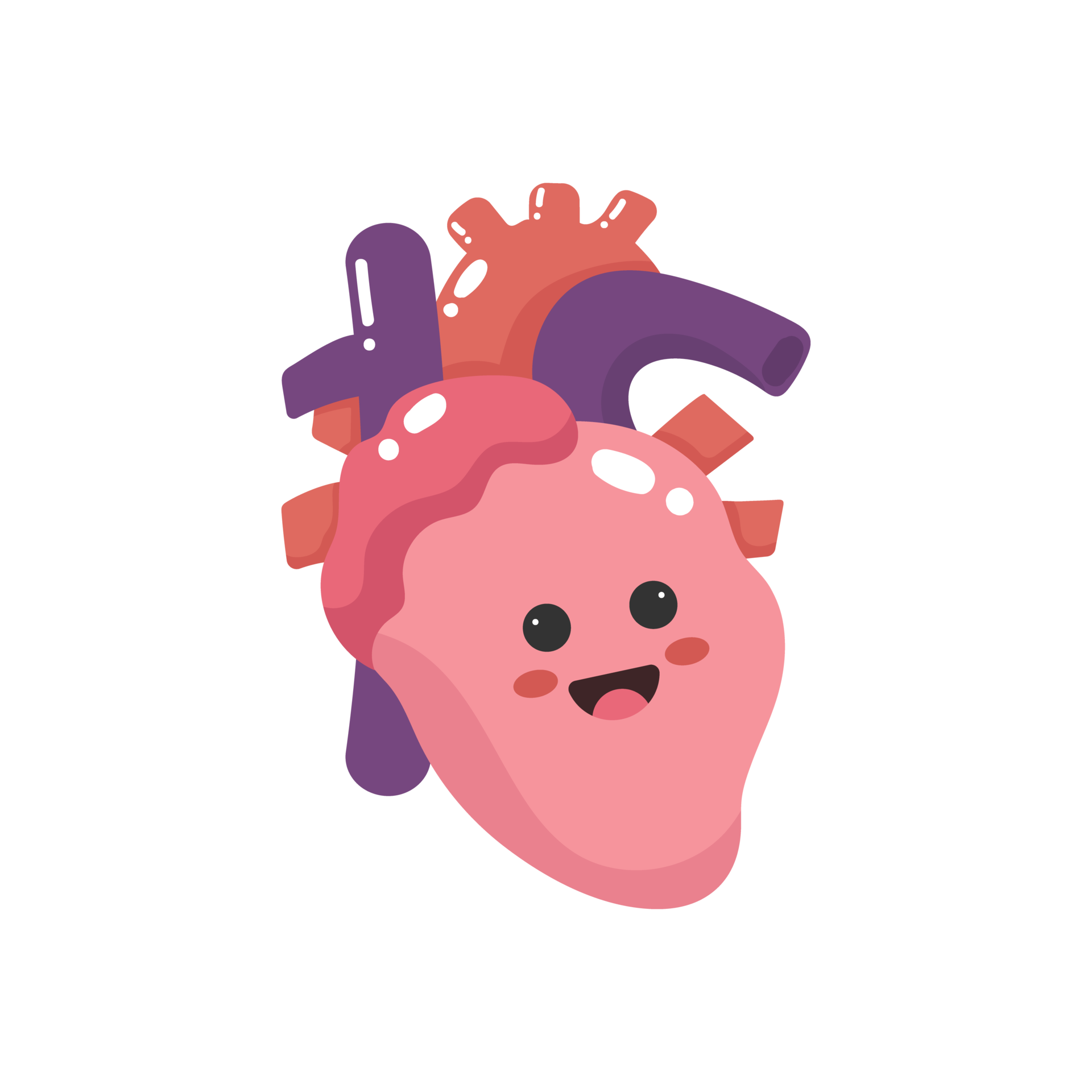 Cute Cartoon Heart Heart Illustration 10789829 Png