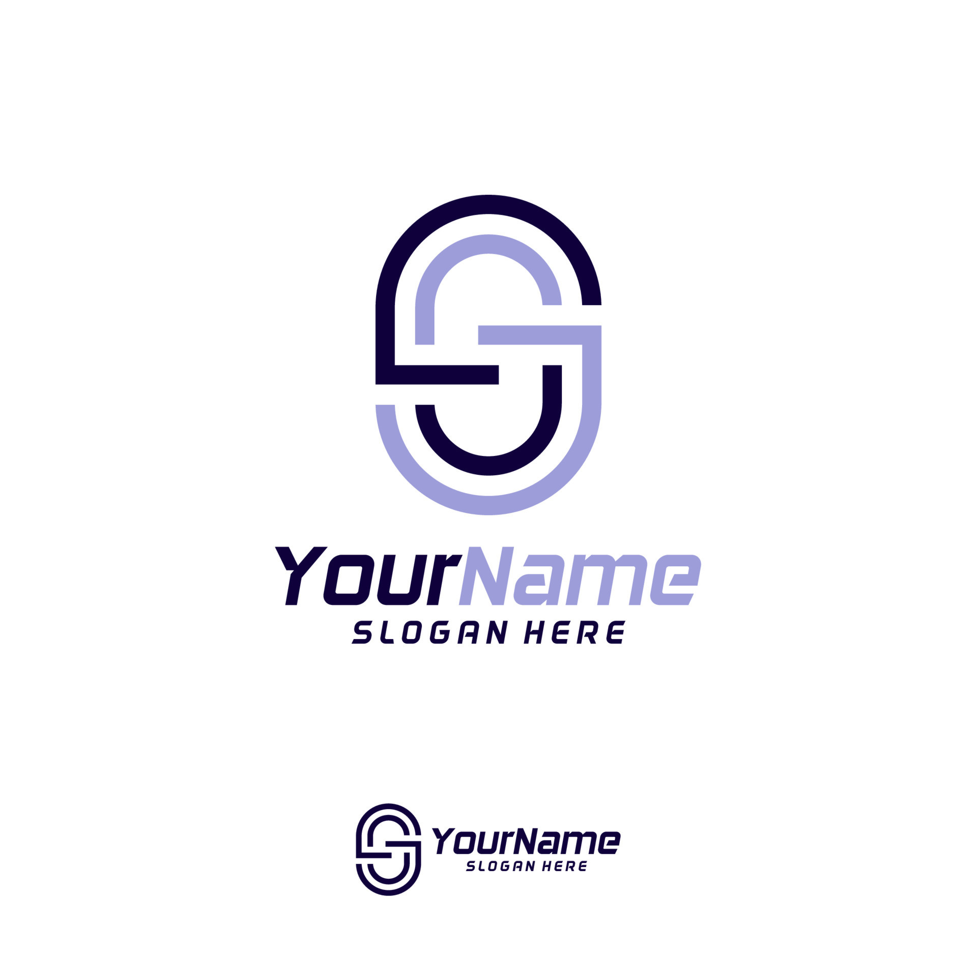 plantilla de diseño de logotipo de letra sg. vector de concepto de ...