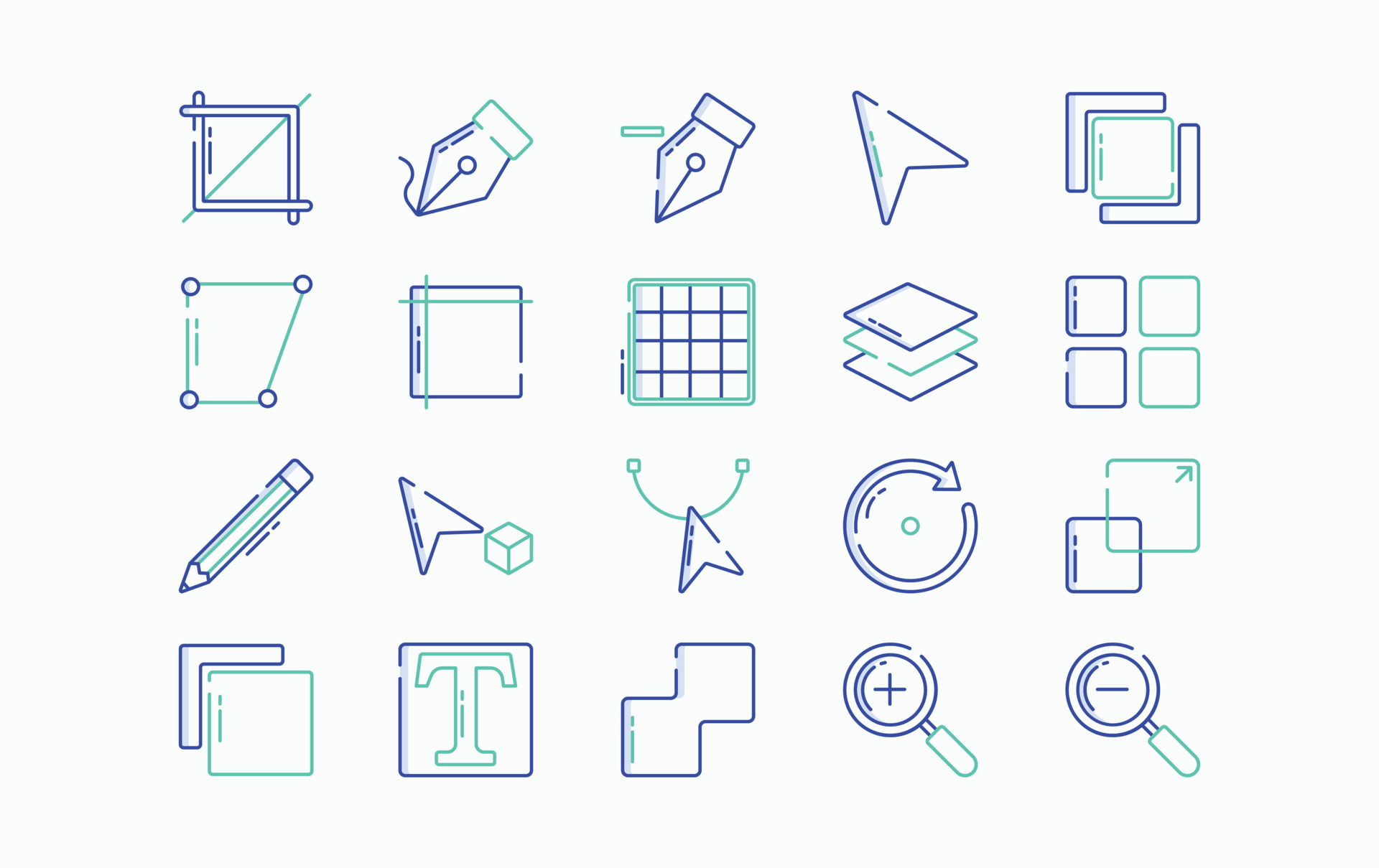 Tools Interface icon set 10792262 Vector Art at Vecteezy