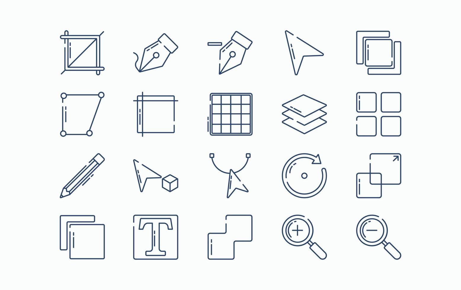 Tools Interface icon set 10792263 Vector Art at Vecteezy