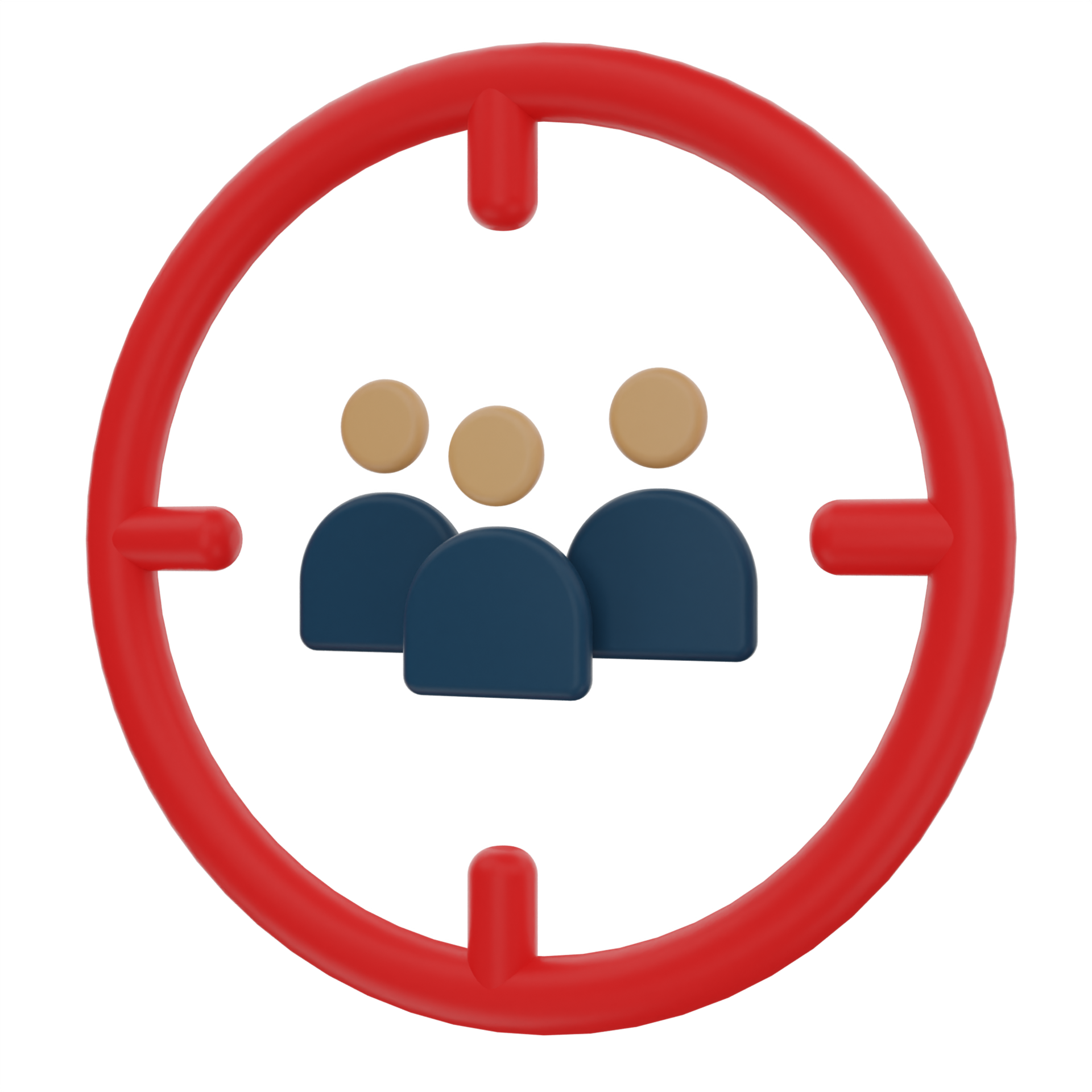 Ilustração 3d De Público Alvo 10794739 Png