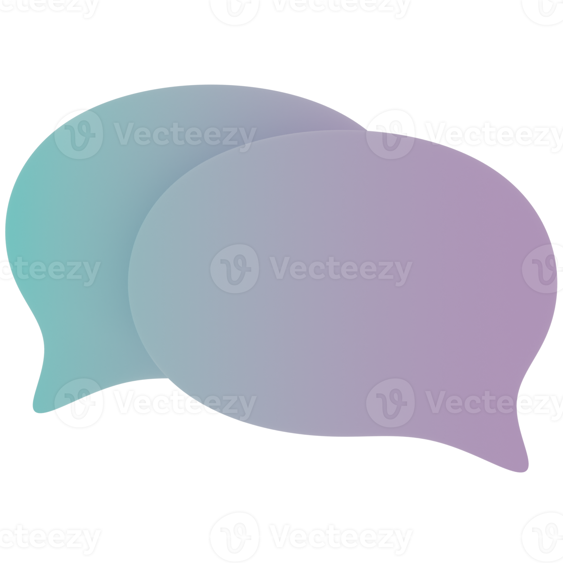 Speech Bubble with Gradient Color 3D Illustration 10794957 PNG