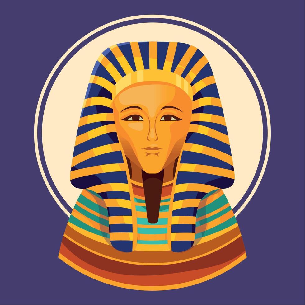 egypt pharaoh head 10796360 Vector Art at Vecteezy