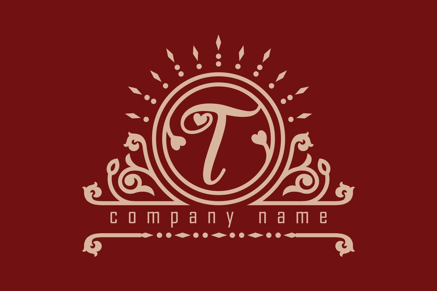 Belove Monogram Letter T Logo Designs. 10796839 Vector Art at Vecteezy