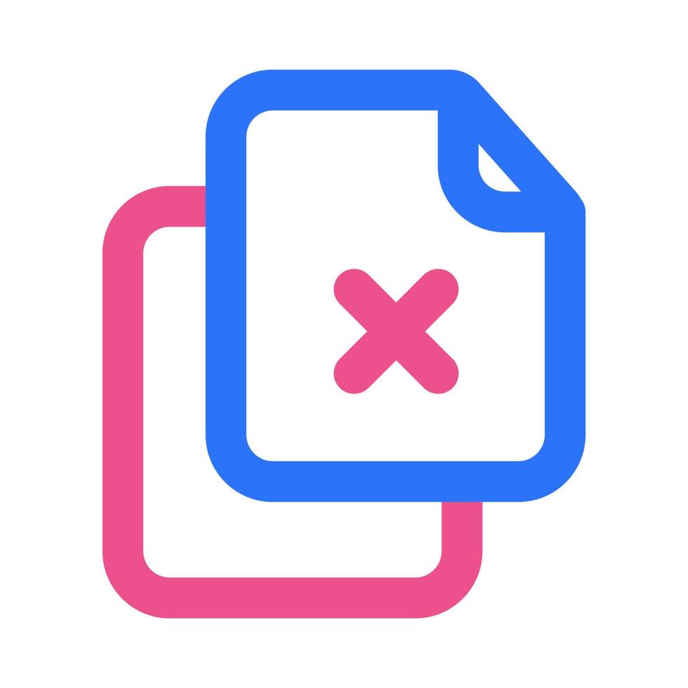 Failed Files Icon Two Tone Color 10796873 Vector Art at Vecteezy Failed Files Icon Two Tone Color 10796873 Vector Art at Vecteezy