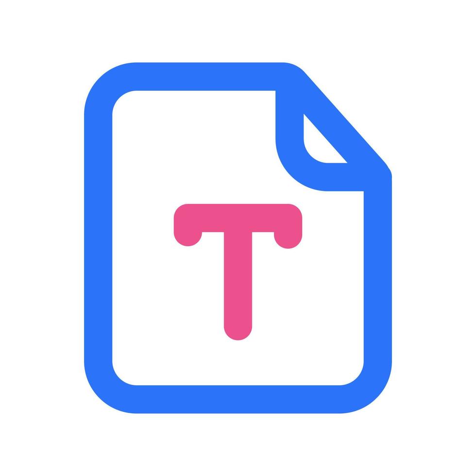 Font Type Icon Two Tone Color 10797031 Vector Art at Vecteezy