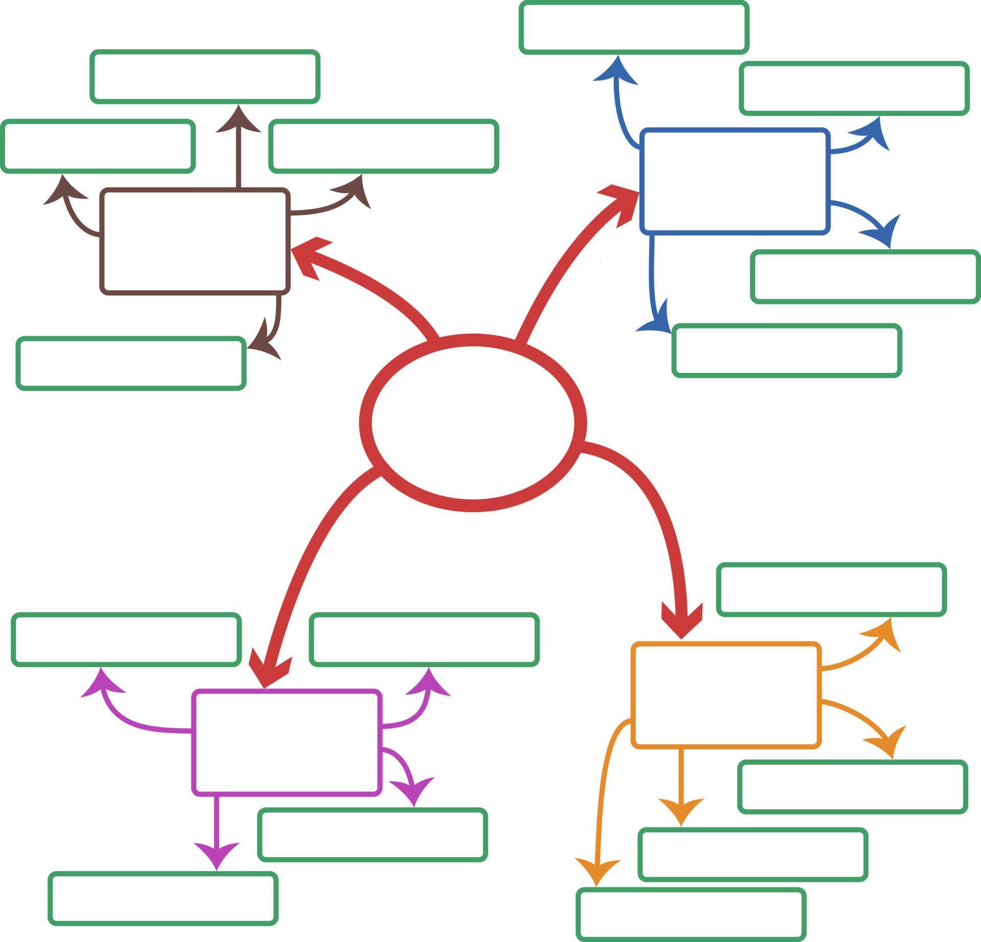Hand drawn mind map concept Isolated vector illustration. Brainstorming ...