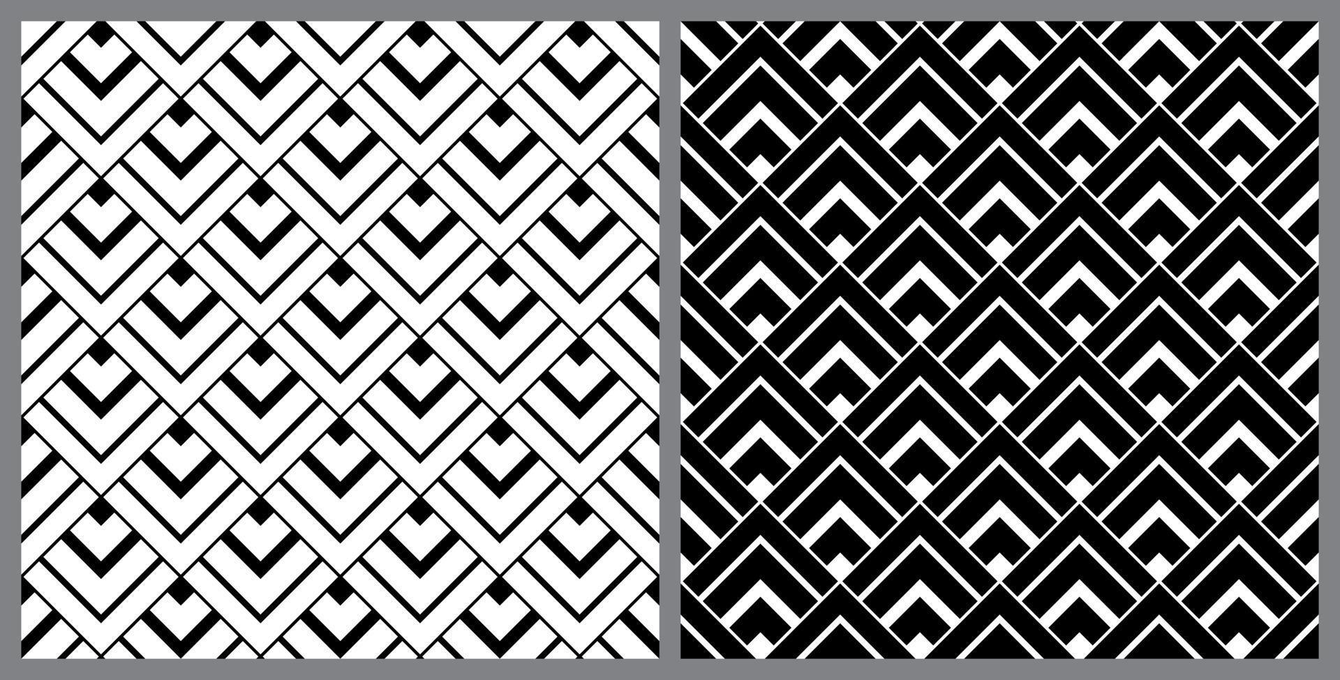 Seamless Diamond Shape Background Pattern Black And White 10802470 Vector Art at Vecteezy