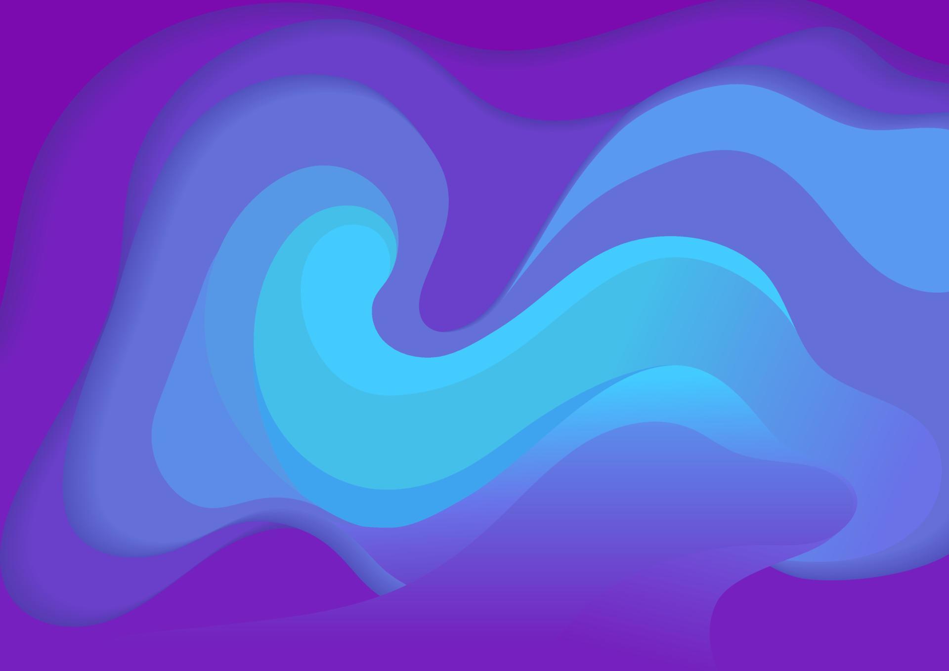 Abstract vector wavy pattern background in purple, blue and cyan ... Abstract vector wavy pattern background in purple, blue and cyan ...