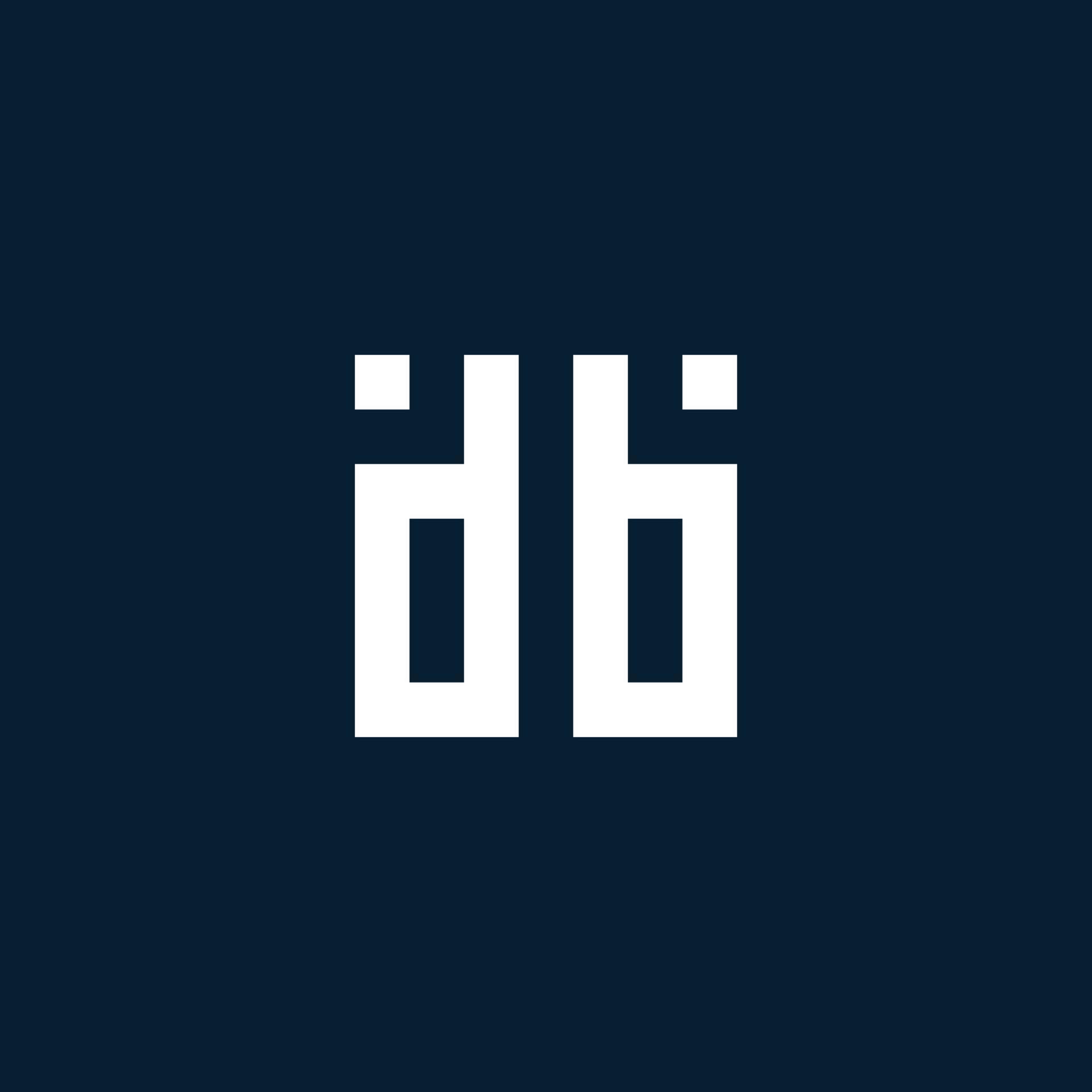 Db Initial Monogram Logo With Geometric Style 10804882 Vector Art At