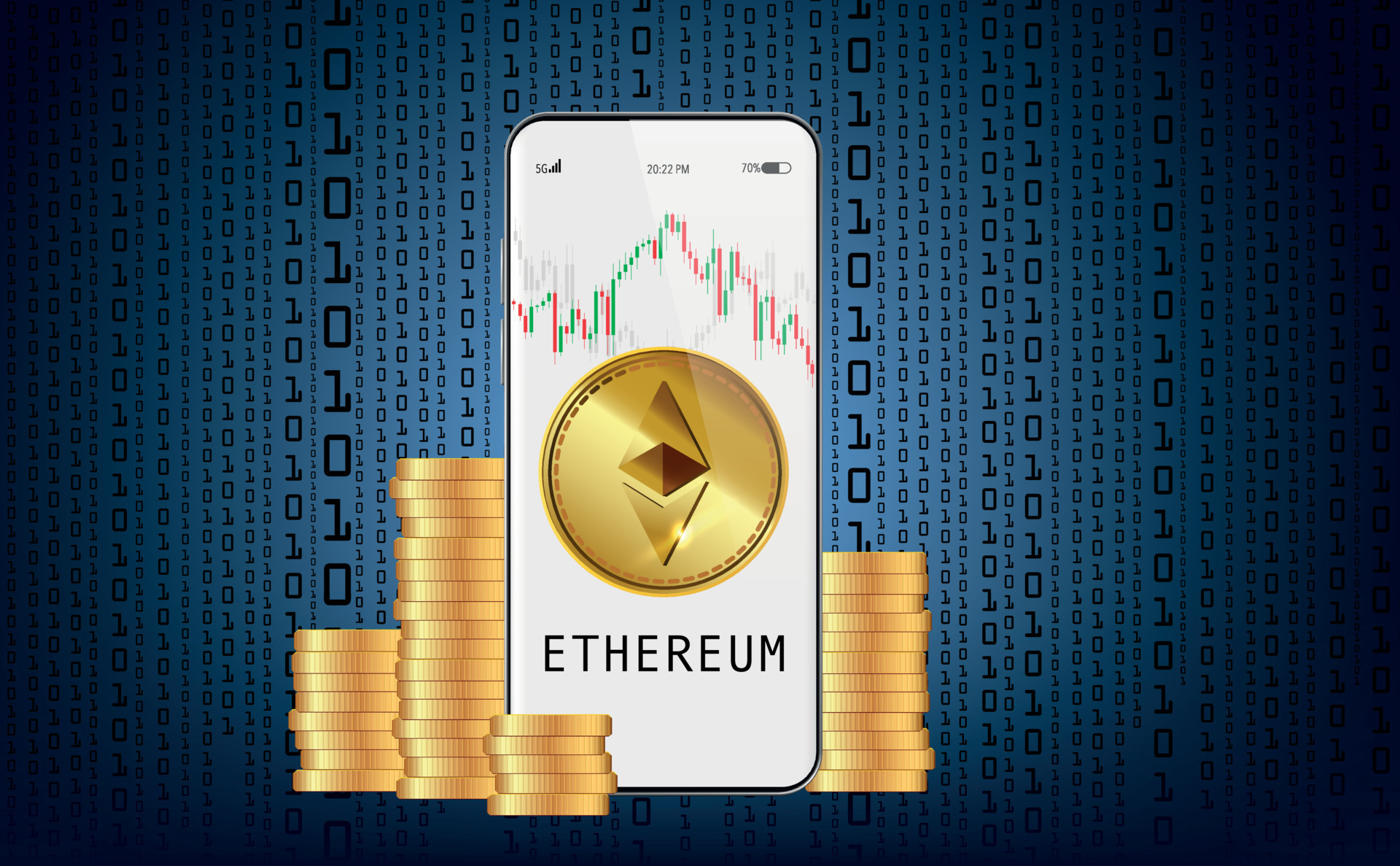 Trade ethereum cryptocurrency on your mobile phone through the ...
