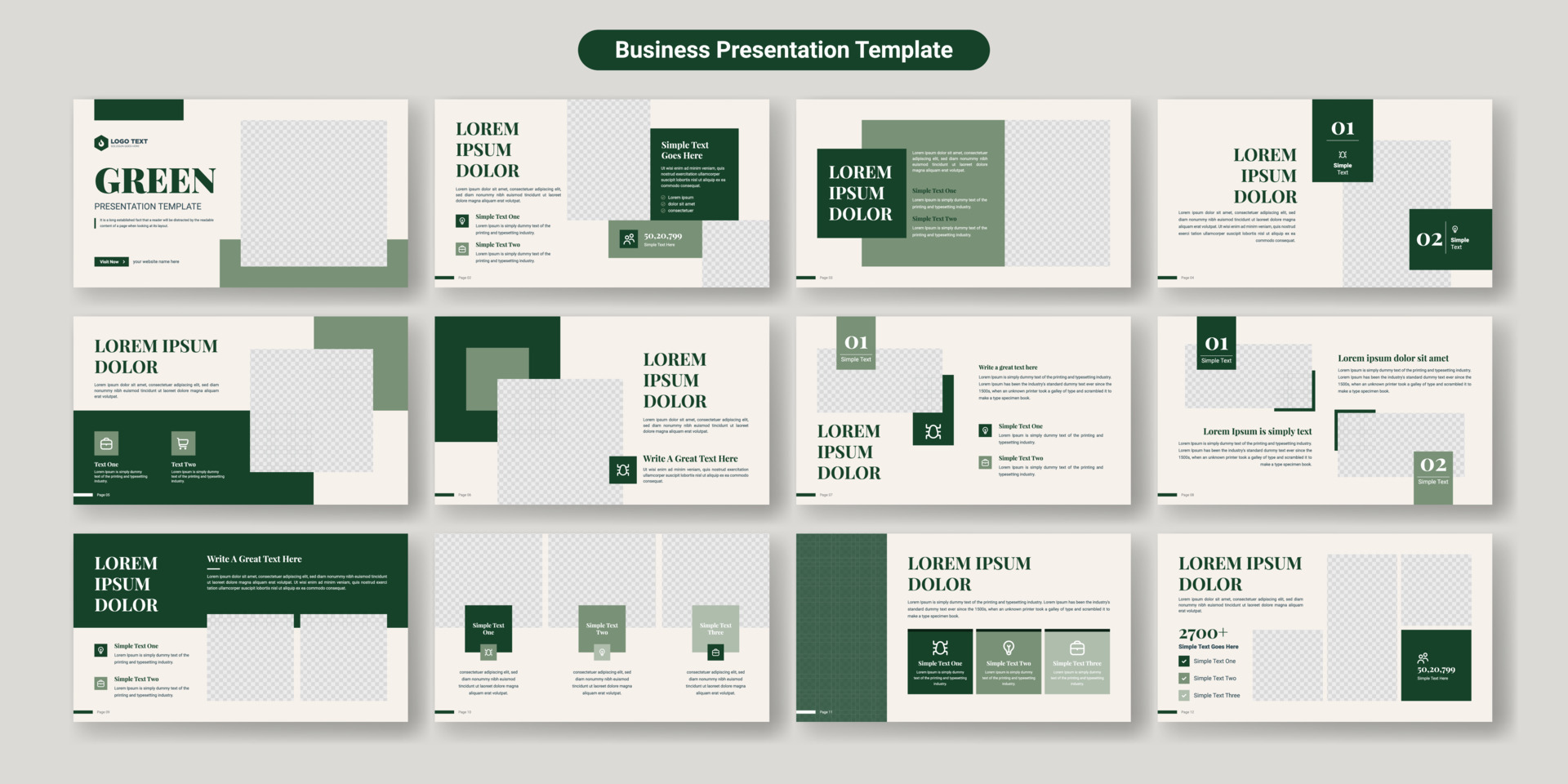 Creative presentation slides layout template with minimalist style and modern concept use for ...