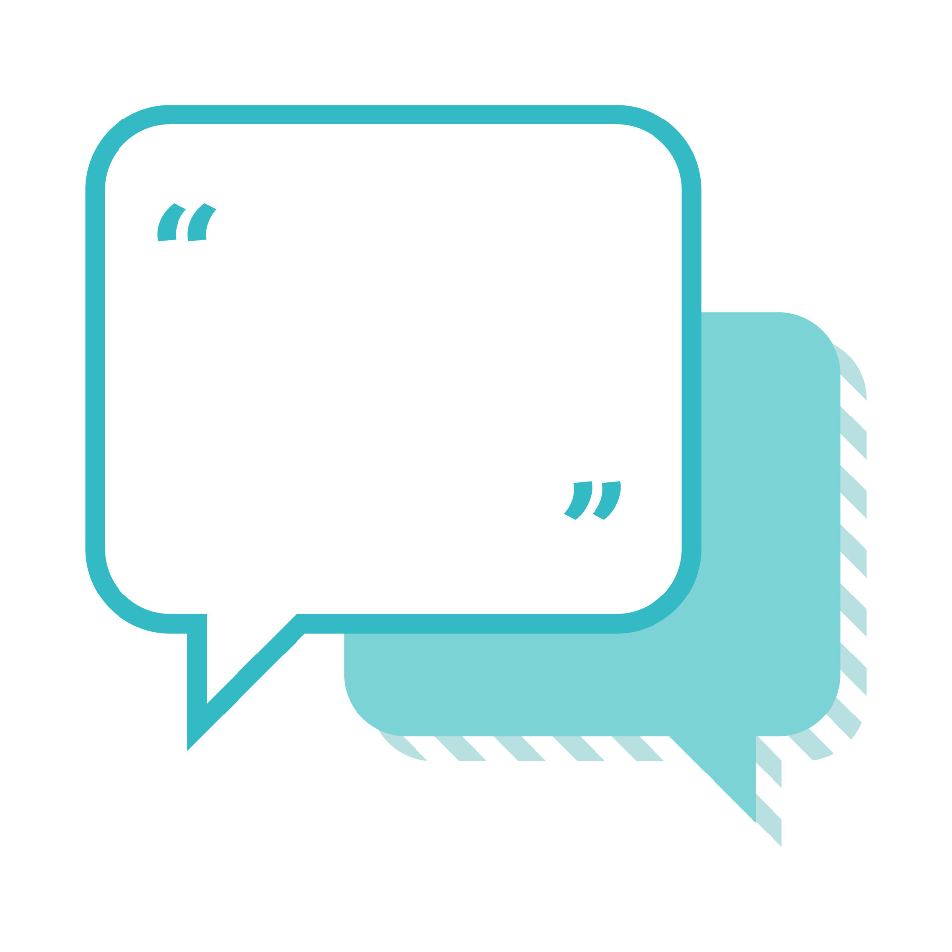 Chat Box With Quotation Brochure Element Design Online Conversation Vector Illustration With