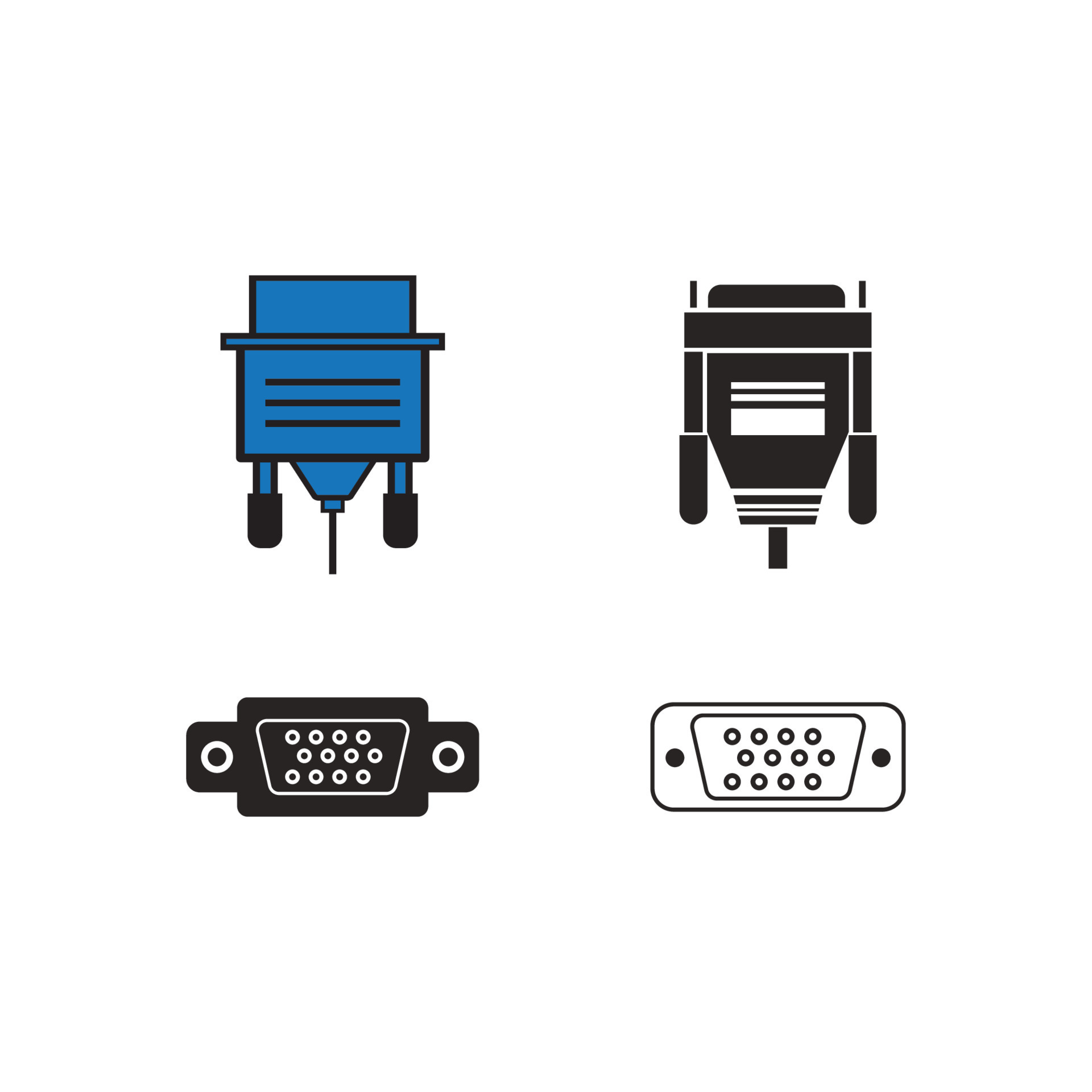 Vga Cable Icon 10811716 Vector Art At Vecteezy