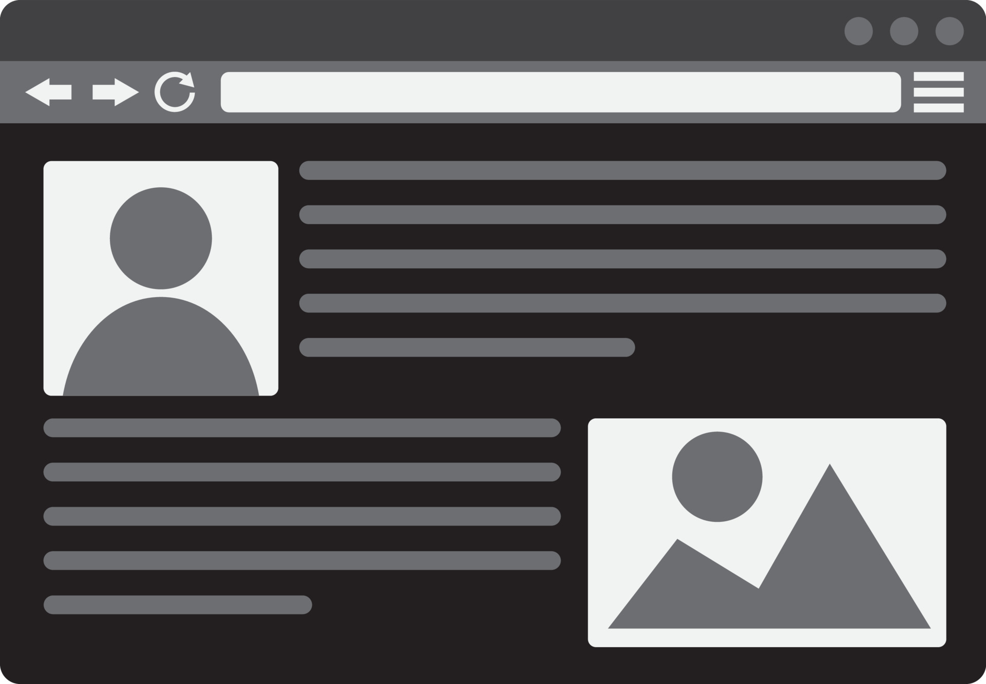 Page Site Or Article Ui Ux Web Design Template 10813586 Vector Art At Vecteezy