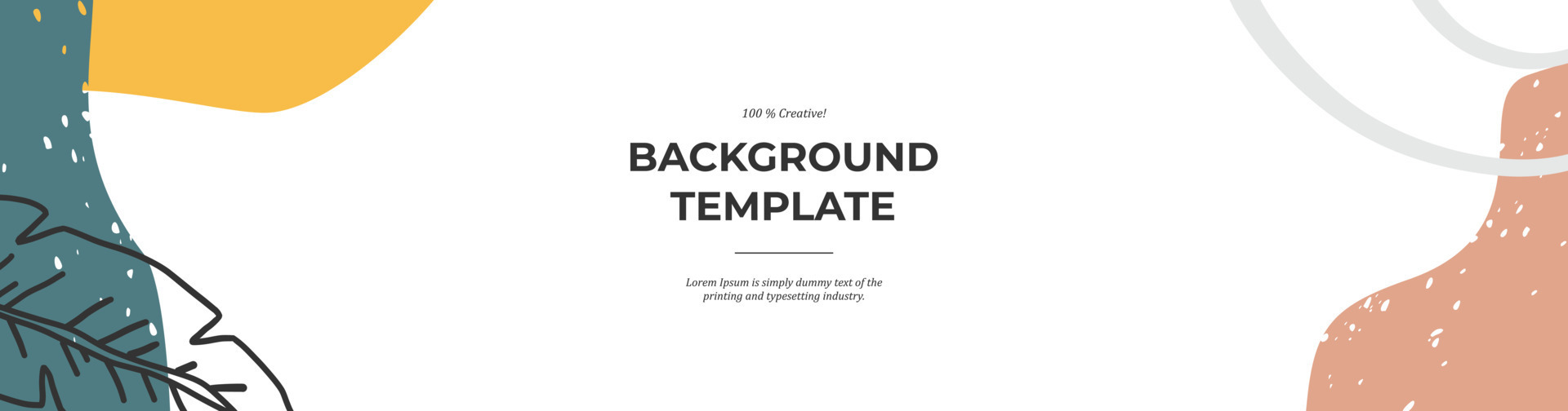 Vector modern floral banner design for social media cover, flyer ...