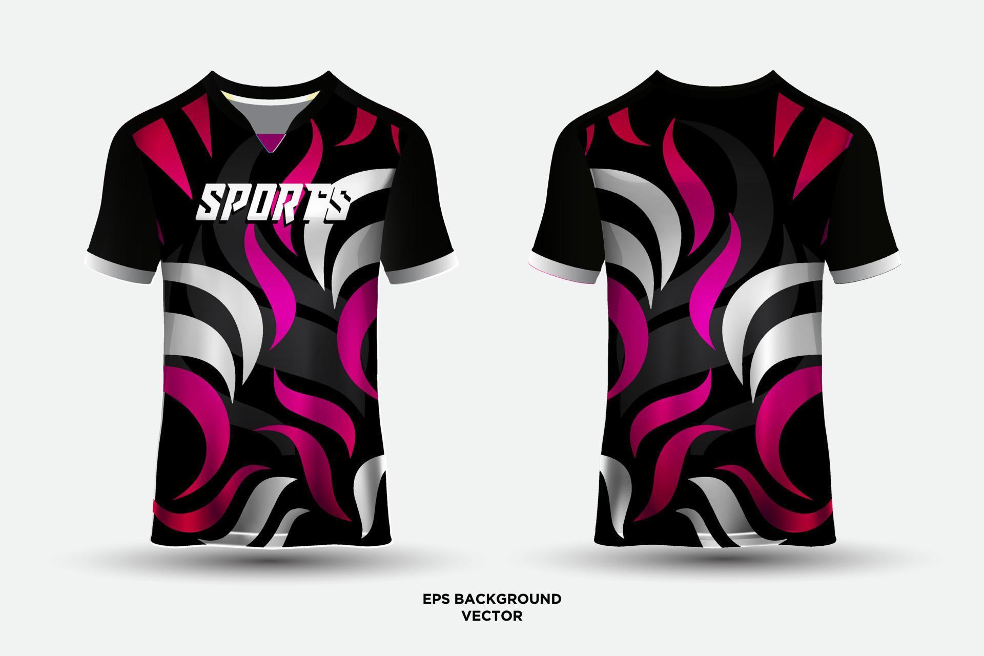 Modern Jersey Design Template Soccer Club Uniform T Shirt Front And