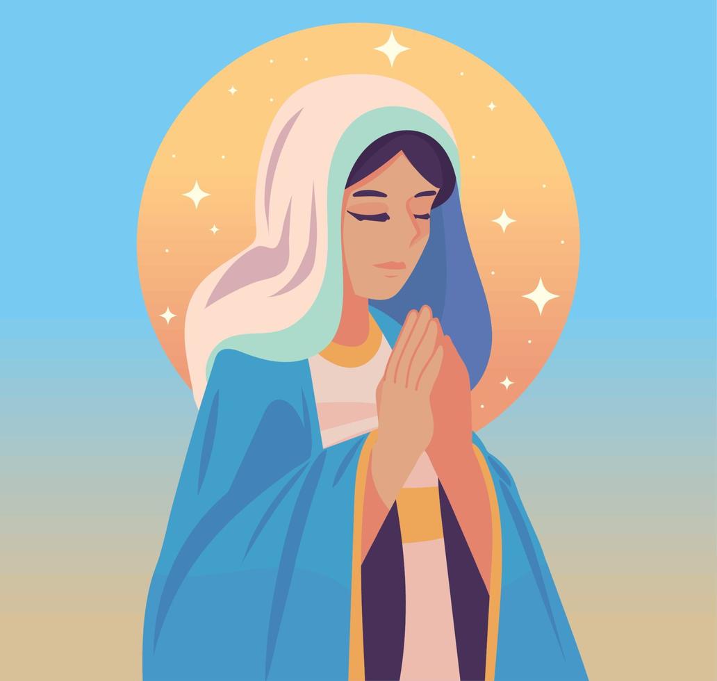 Assumption Of Mary Concept 10823813 Vector Art At Vecteezy
