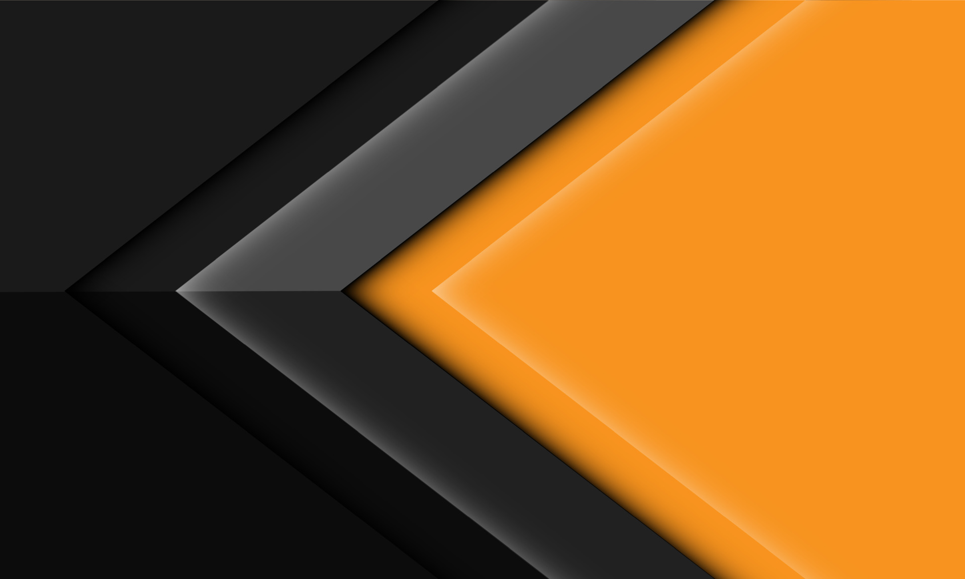 Abstract grey metallic arrow direction geometric on yellow with blank ... Abstract grey metallic arrow direction geometric on yellow with blank ...