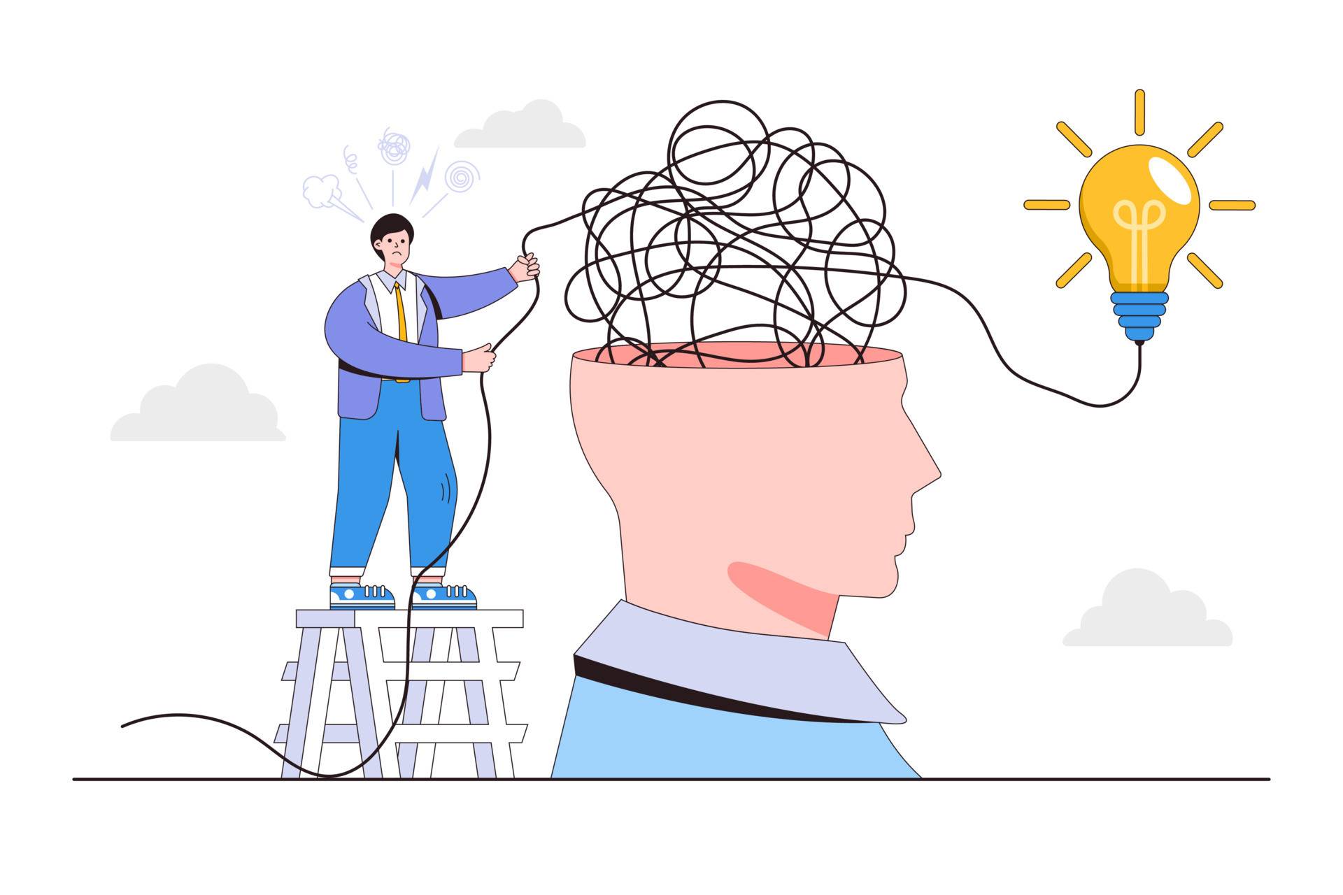 Solving Complexity Problem Overcome Difficulty Searching Business Solutions Intellectual