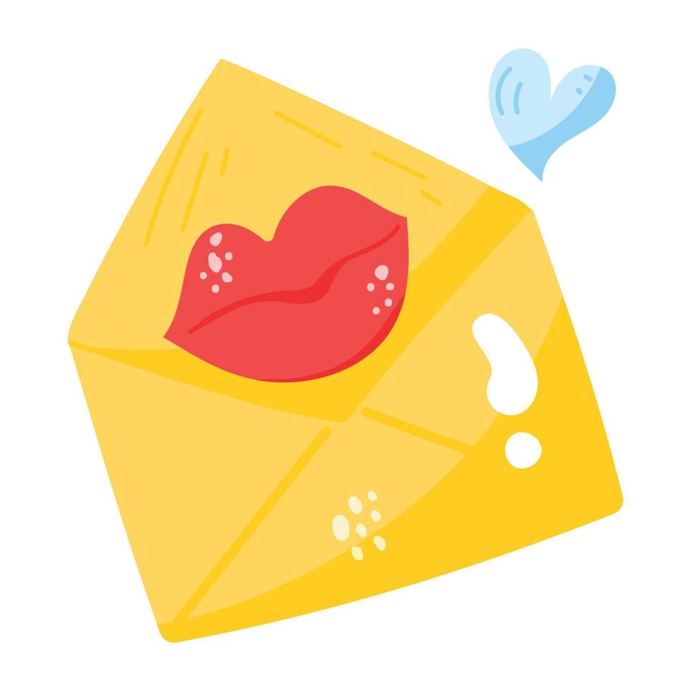 una pegatina plana personalizable de nota de amor 10830063 Vector en Vecteezy