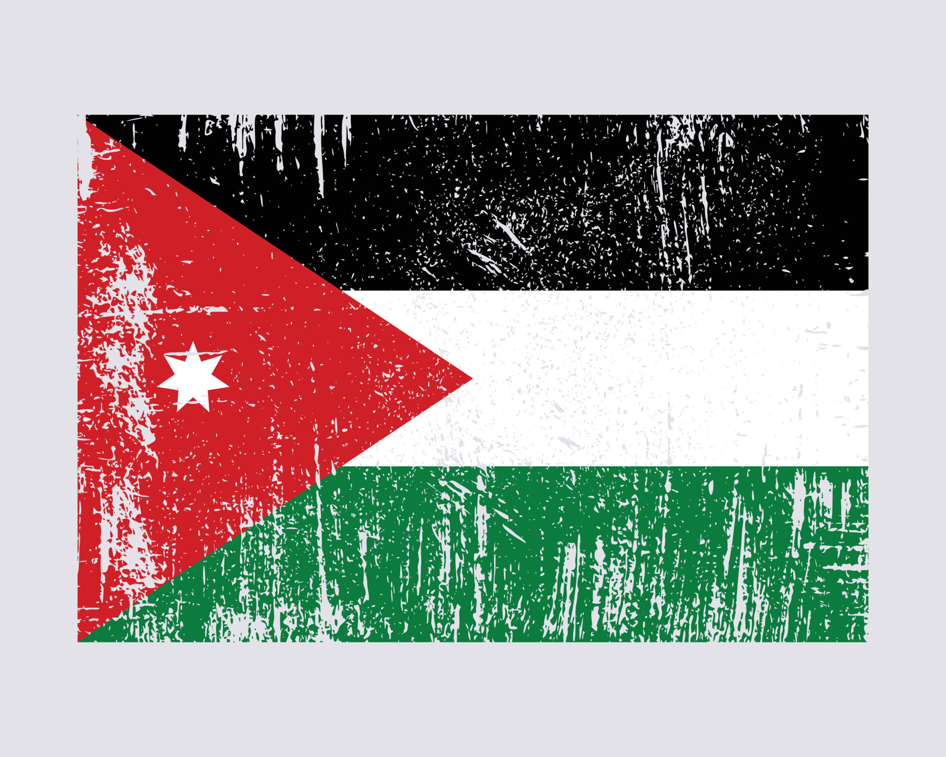 Jordan Flag Vector 10830991 Vector Art At Vecteezy